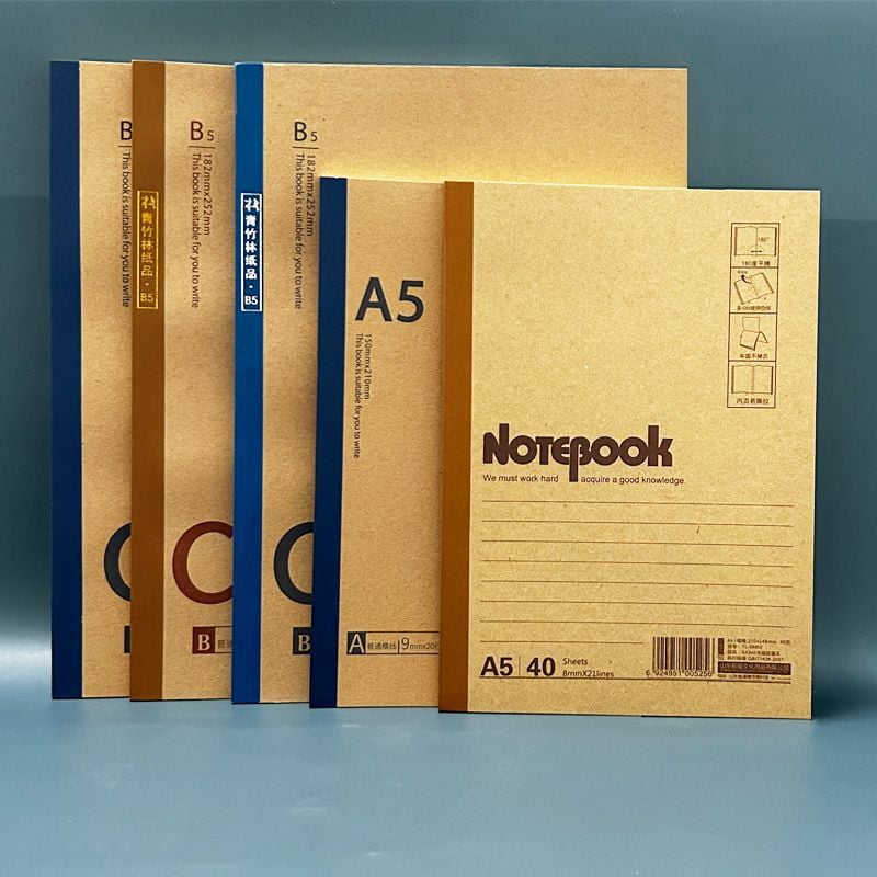 Postage B5 Notebook Thickened Student‘s Journal A5 Kraft Paper Soft ...