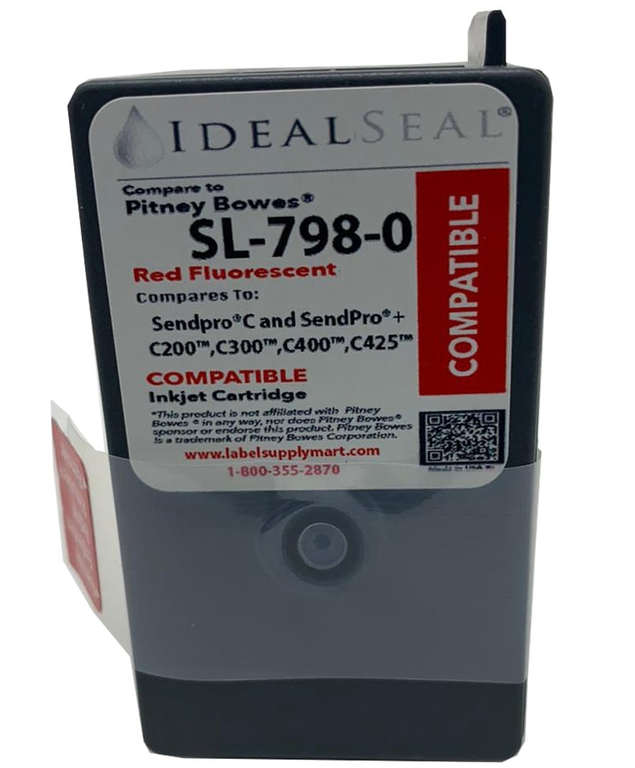 Postage Ink PB SL-798-0 Compatible Red Ink Cartridge for Postage Meter ...