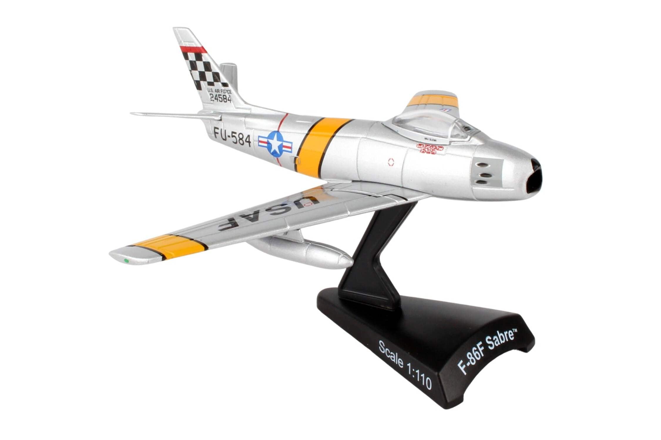 Postage Stamp F-86 Sabre 'MiG Mad Marine' 1/110 Scale Diecast Model, US ...