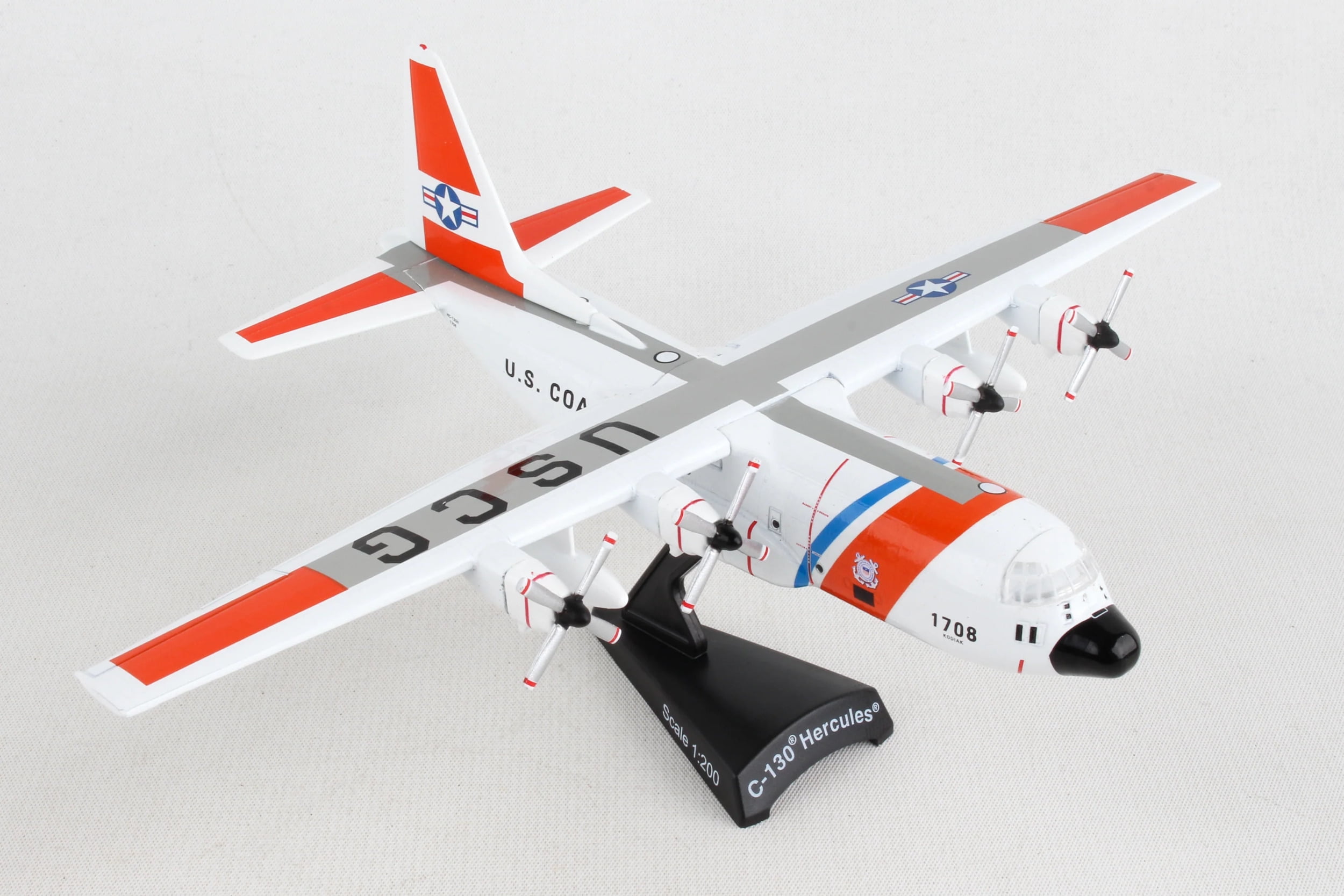 Postage Stamp Planes PS5330-5 1-200 Scale C-130 USCG Model Aircraft ...