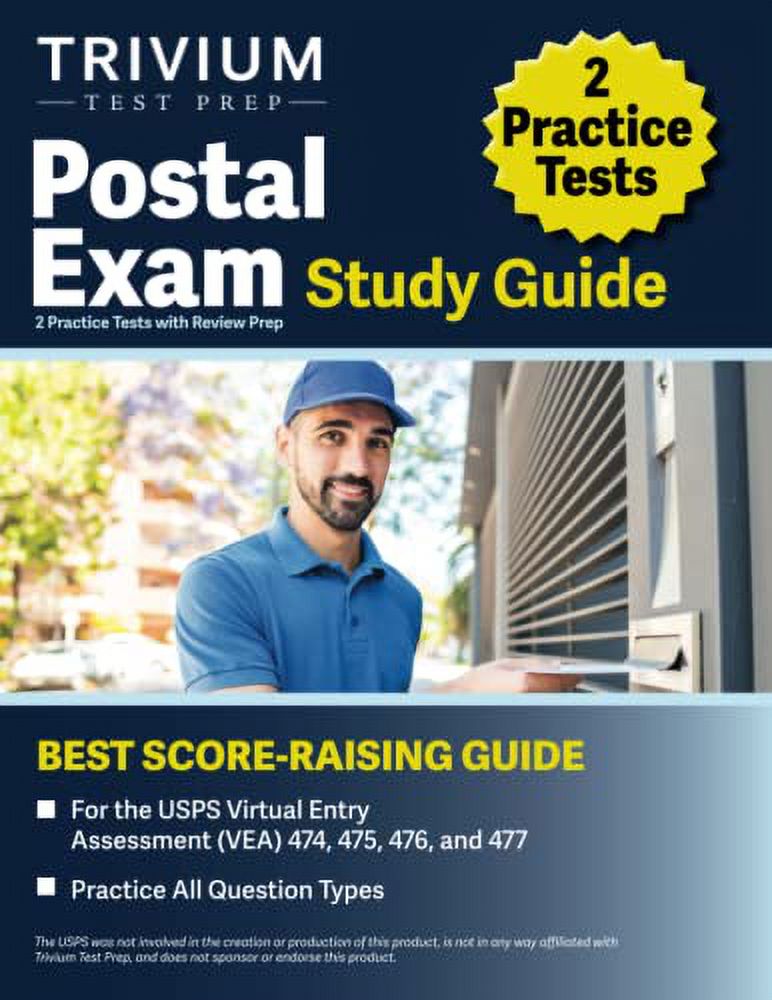 Pre Owned Postal Exam Study Guide 2 Practice Tests With Review Prep