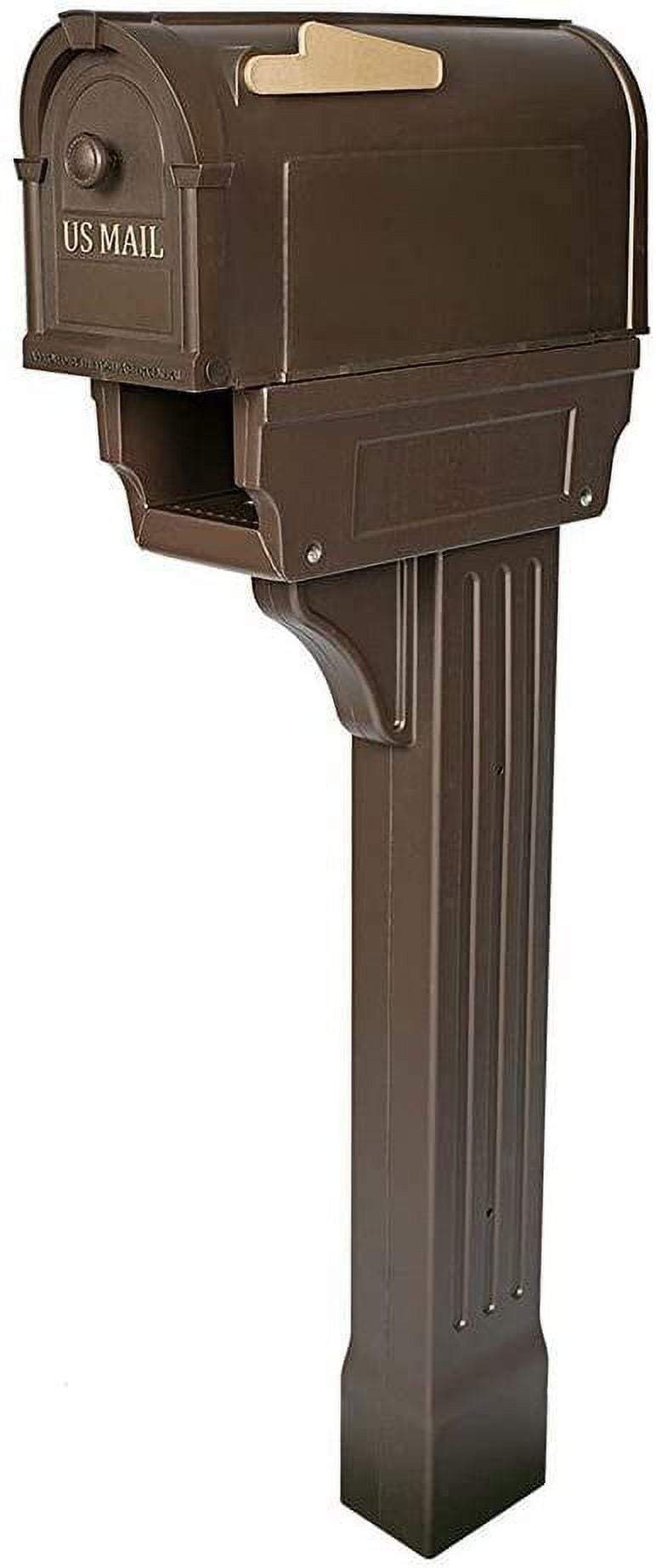 Postal Pro All-in-One Mailboxes and Post Combo Kit in Bronze ...