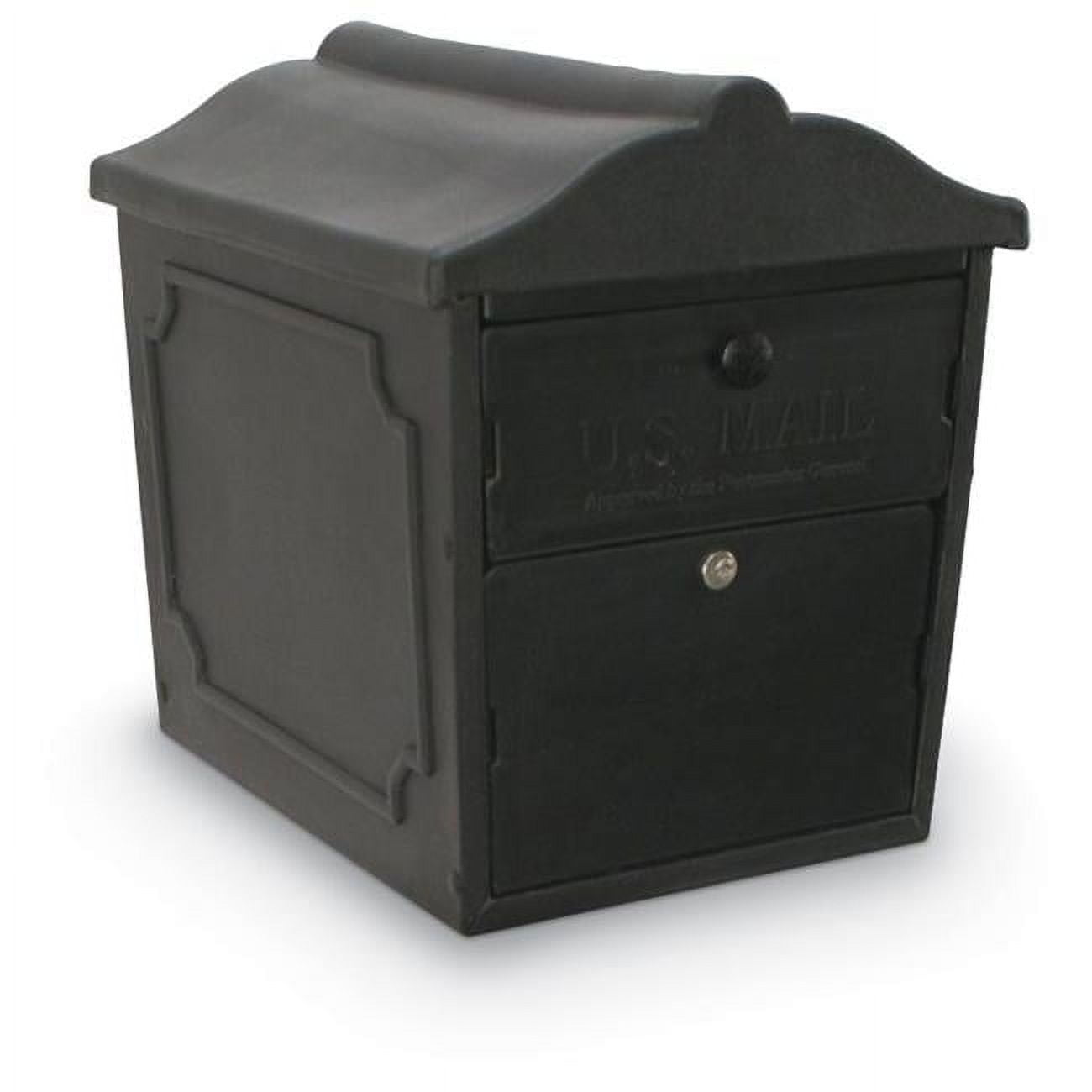 Postal Products Unlimited N1029134 Black Curbside Lockable Blow Molded ...