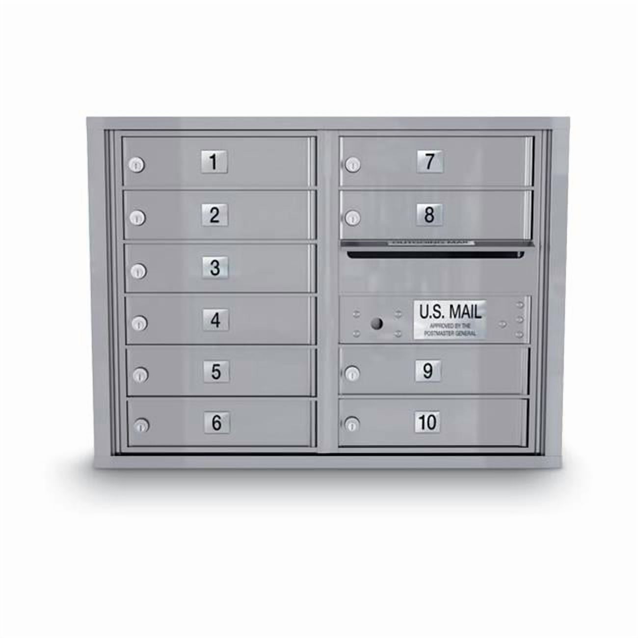 Postal Products Unlimited N1034006 10-Door Standard 4C Mailbox, 118 ...