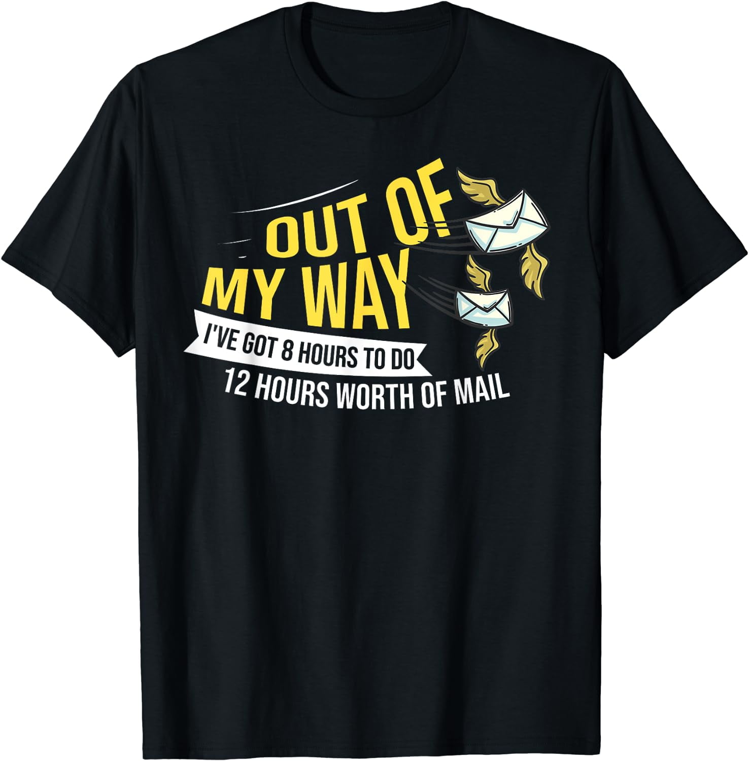 Postal Service Mailman US Postman Worker T-Shirt Black Large - Walmart.com