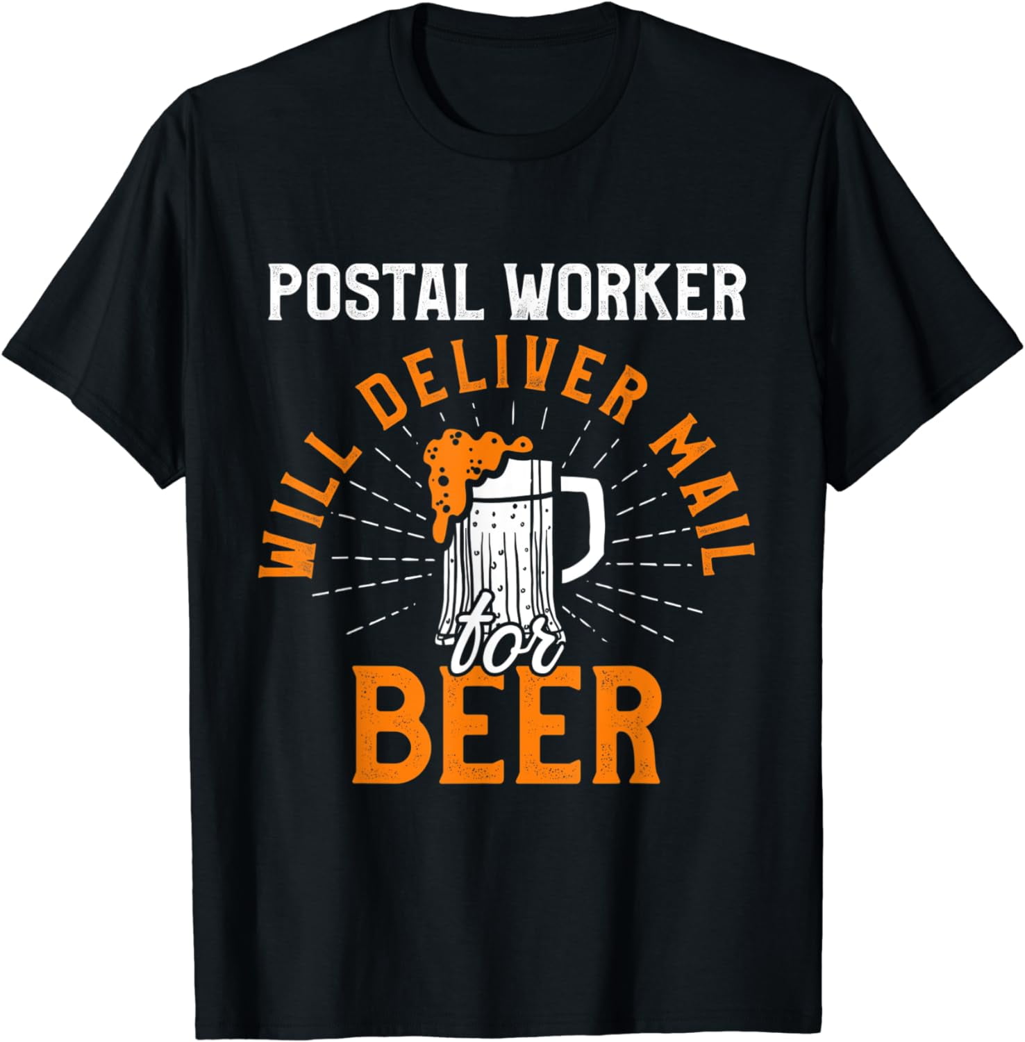 Postal Worker For Beer Postman Mailman T-Shirt - Walmart.com