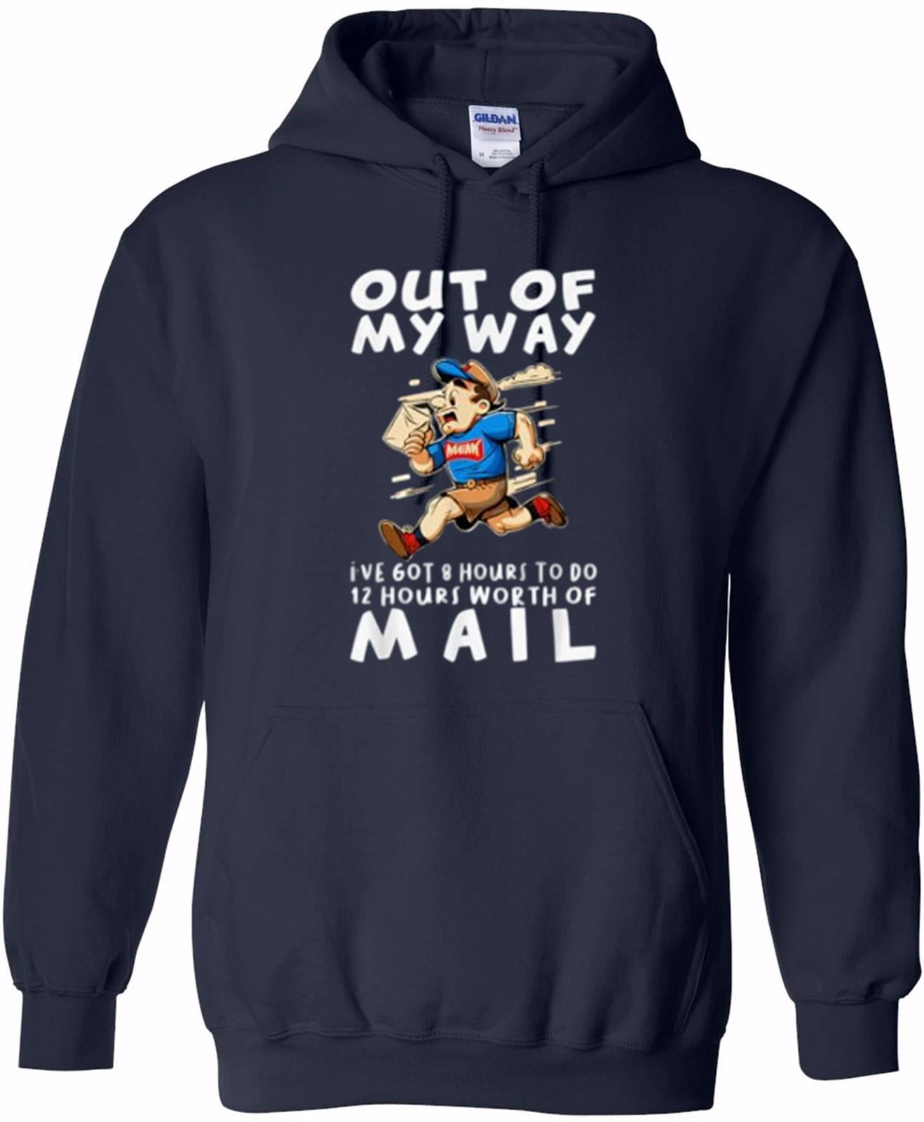 Postal Worker Funny Delivery Mailman Humor Proud Job Graphic Hoodie ...