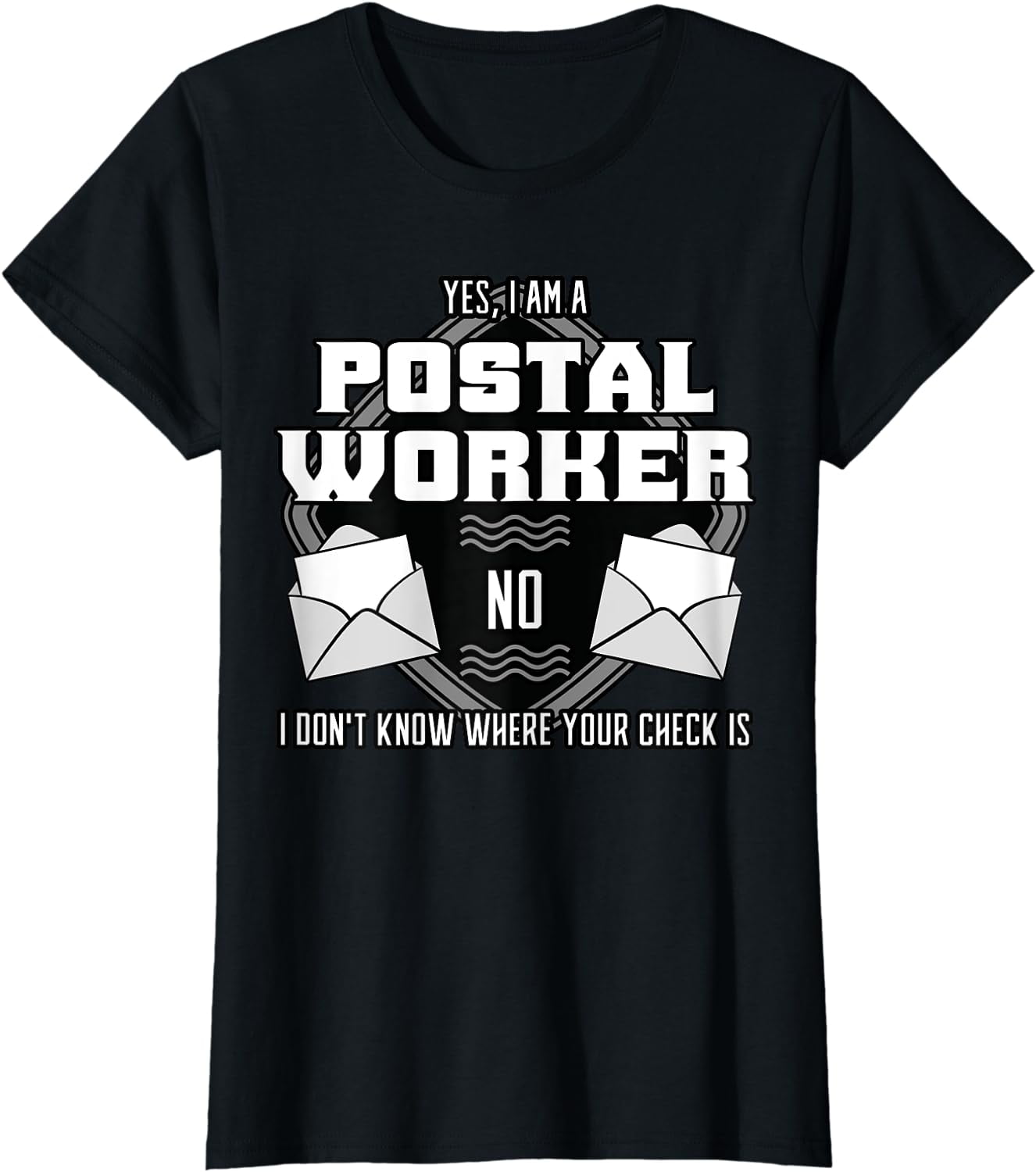 Postal Worker Mail Delivery Postman Scan Barcodes T-Shirt - Walmart.com