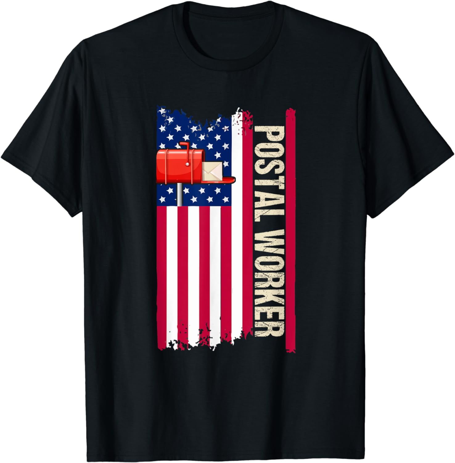 Postal Worker Patriotic US Post Mail Carrier T-Shirt - Walmart.com
