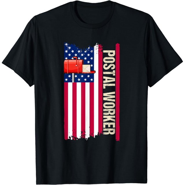 Postal Worker Patriotic US Post Mail Carrier T-Shirt - Walmart.com