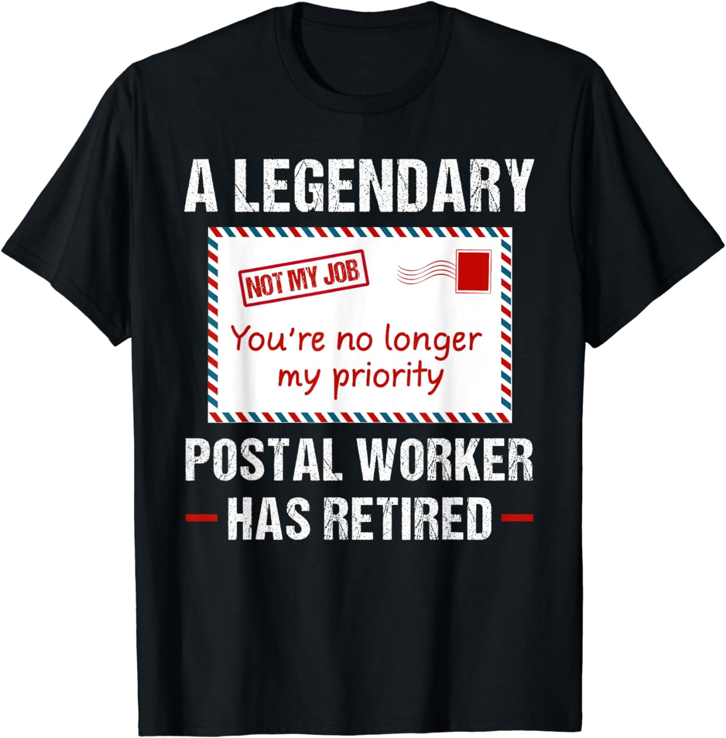 Postal Worker Retired 2023 Postman Retirement Mail Carrier T-Shirt ...