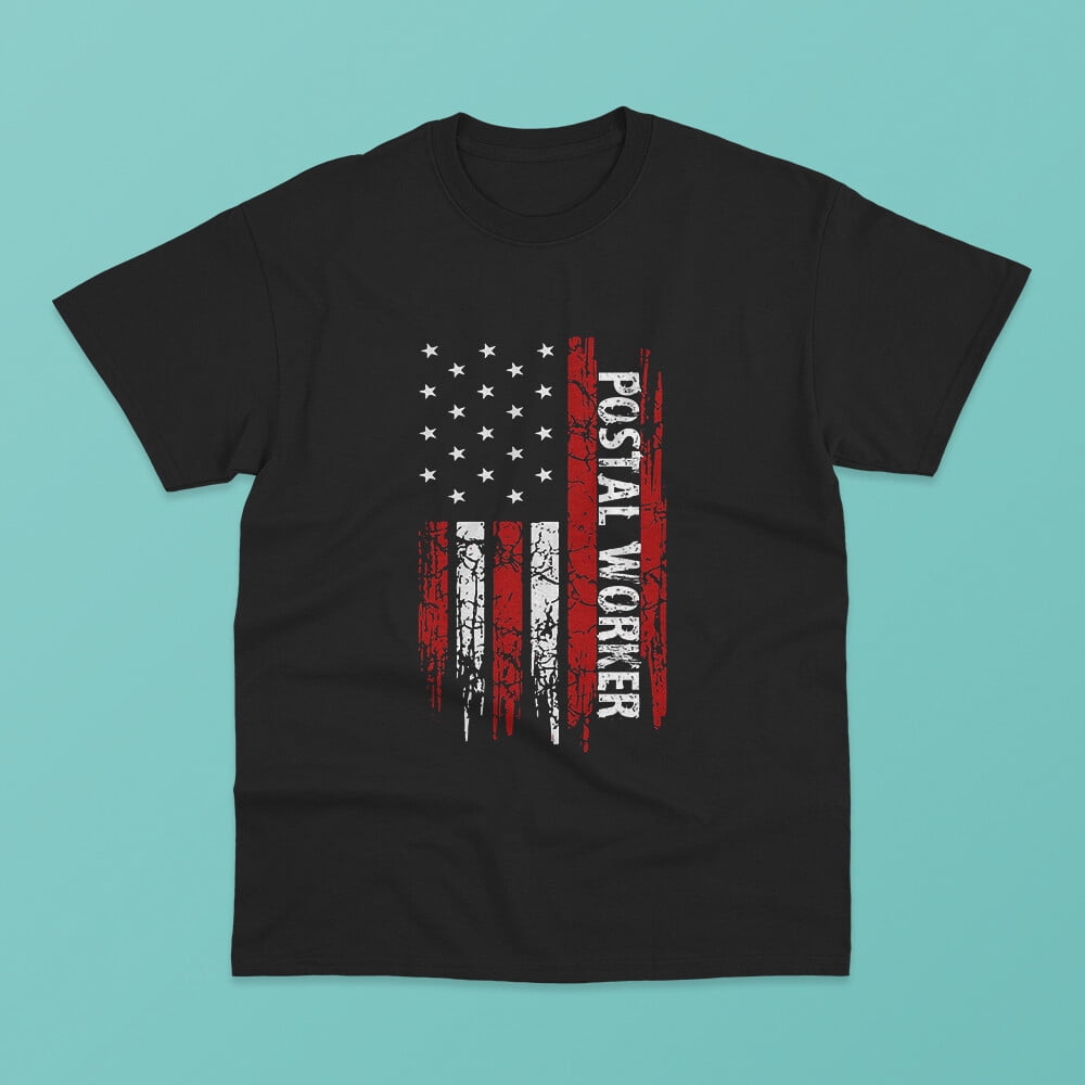 Postal Worker USA Flag Mailman Postman Classic T-Shirt - Walmart.com