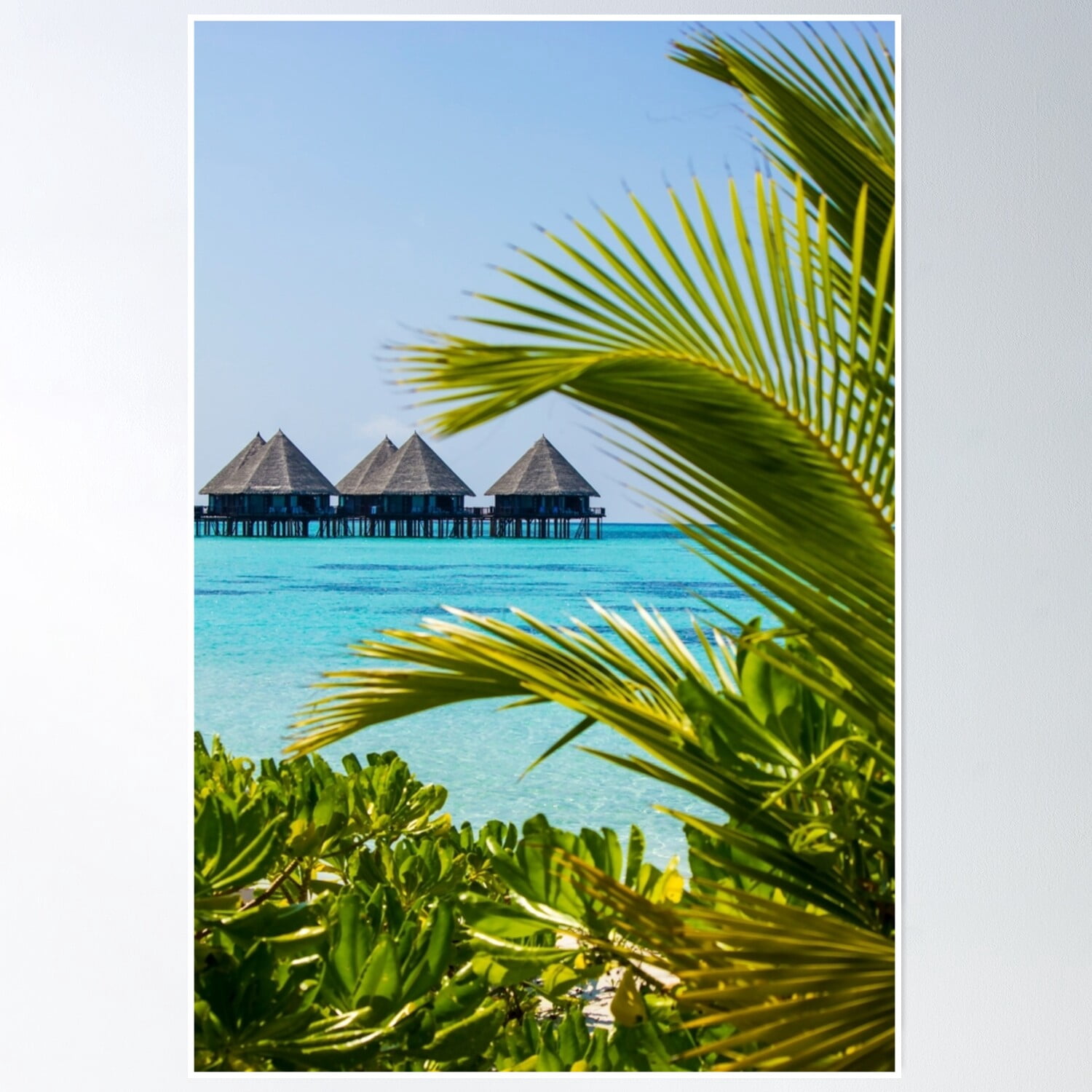 Postcard From Tahiti, French Polynesia Poster Wall Art, Modern Wall ...