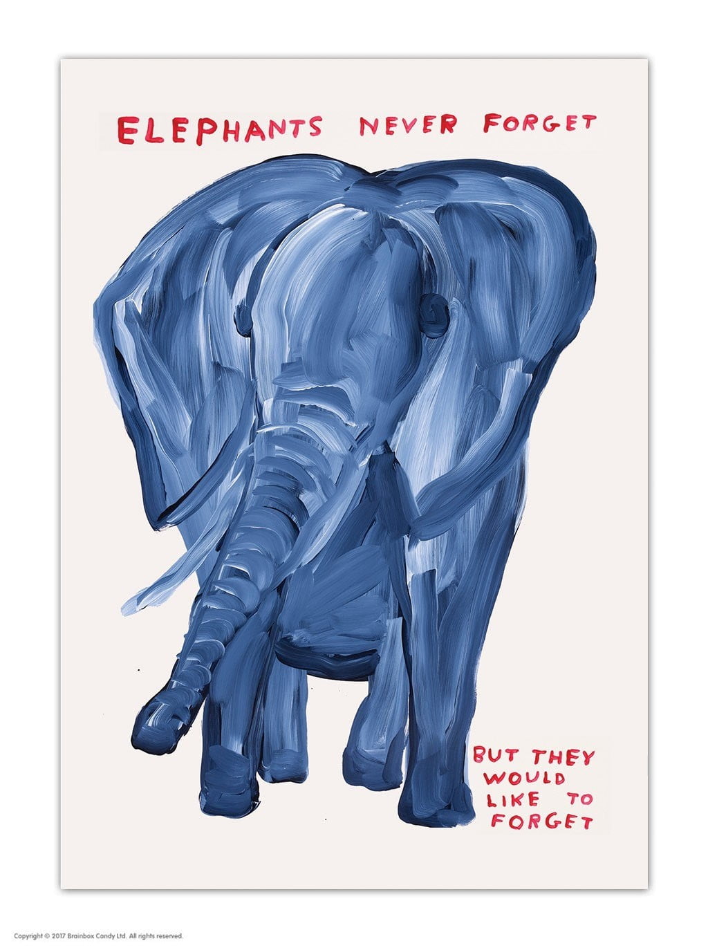 Postcard - Funny A6 Print - Elephants Never Forget - Walmart.com