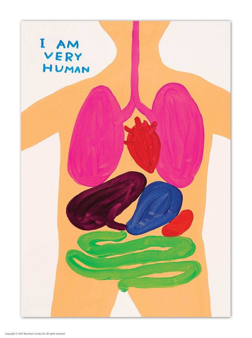 Postcard - Funny A6 Print - I Am Very Human - Walmart.com