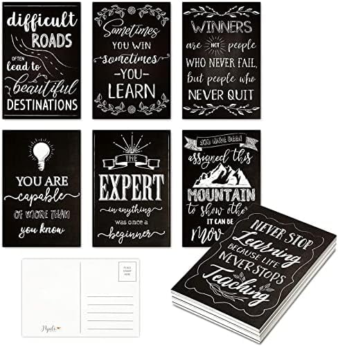 Postcards for Mailing - 4 x 6 In, Black, 40-Pack, Modern - Motivational ...