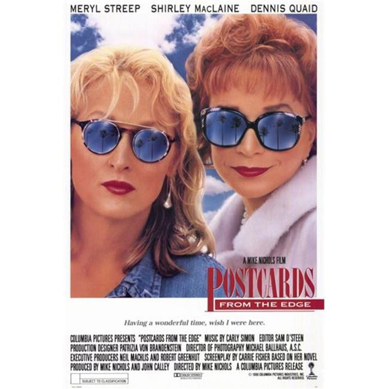 Postcards from the Edge Movie Poster (11 x 17) - Walmart.com