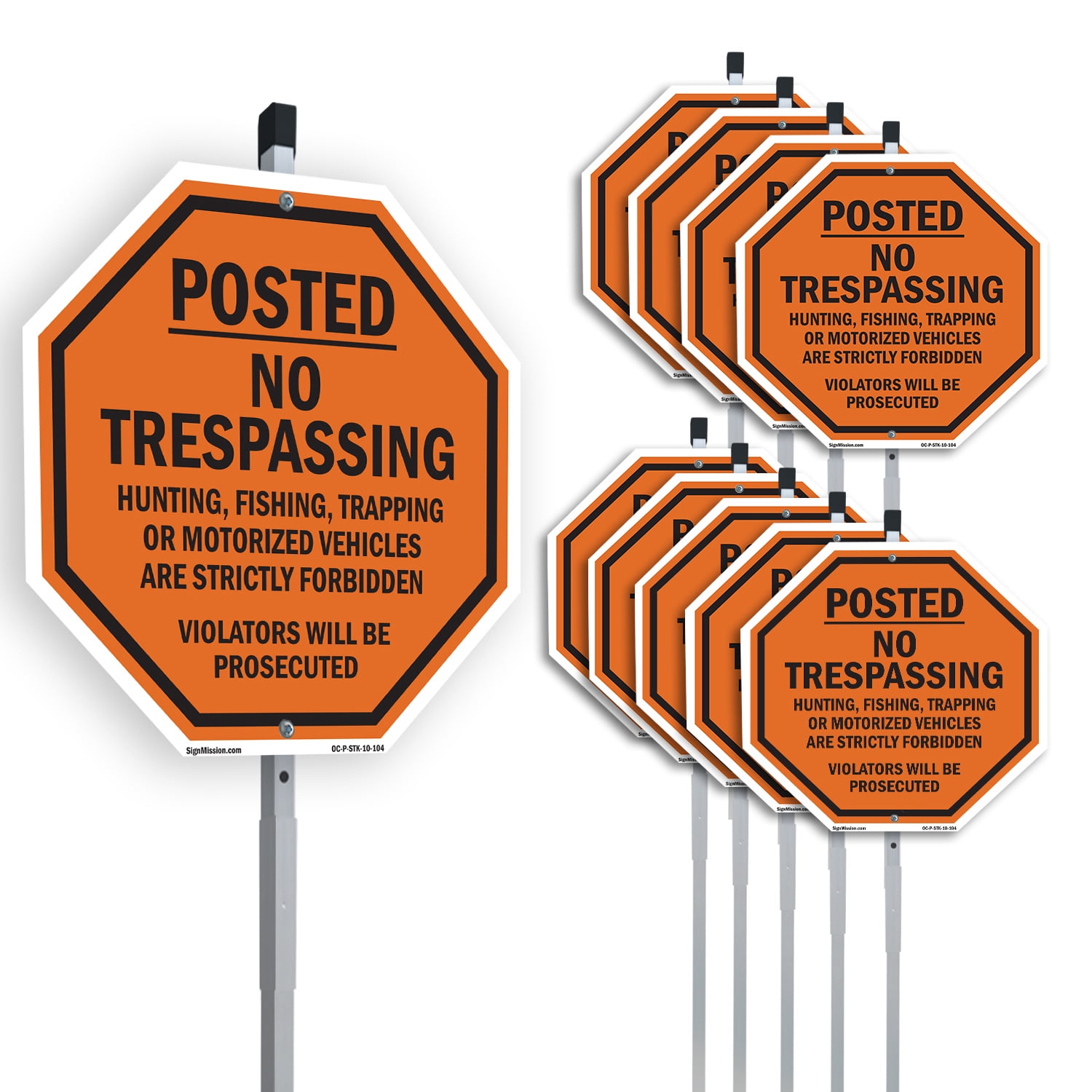 Posted No Trespassing Hunting Fishing Trapping or Motorized Vehicles ...