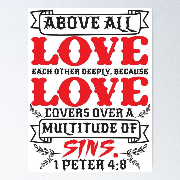 Poster 1 Peter Love Covers Over A Multitude Of Sins Poster - No Framed ...