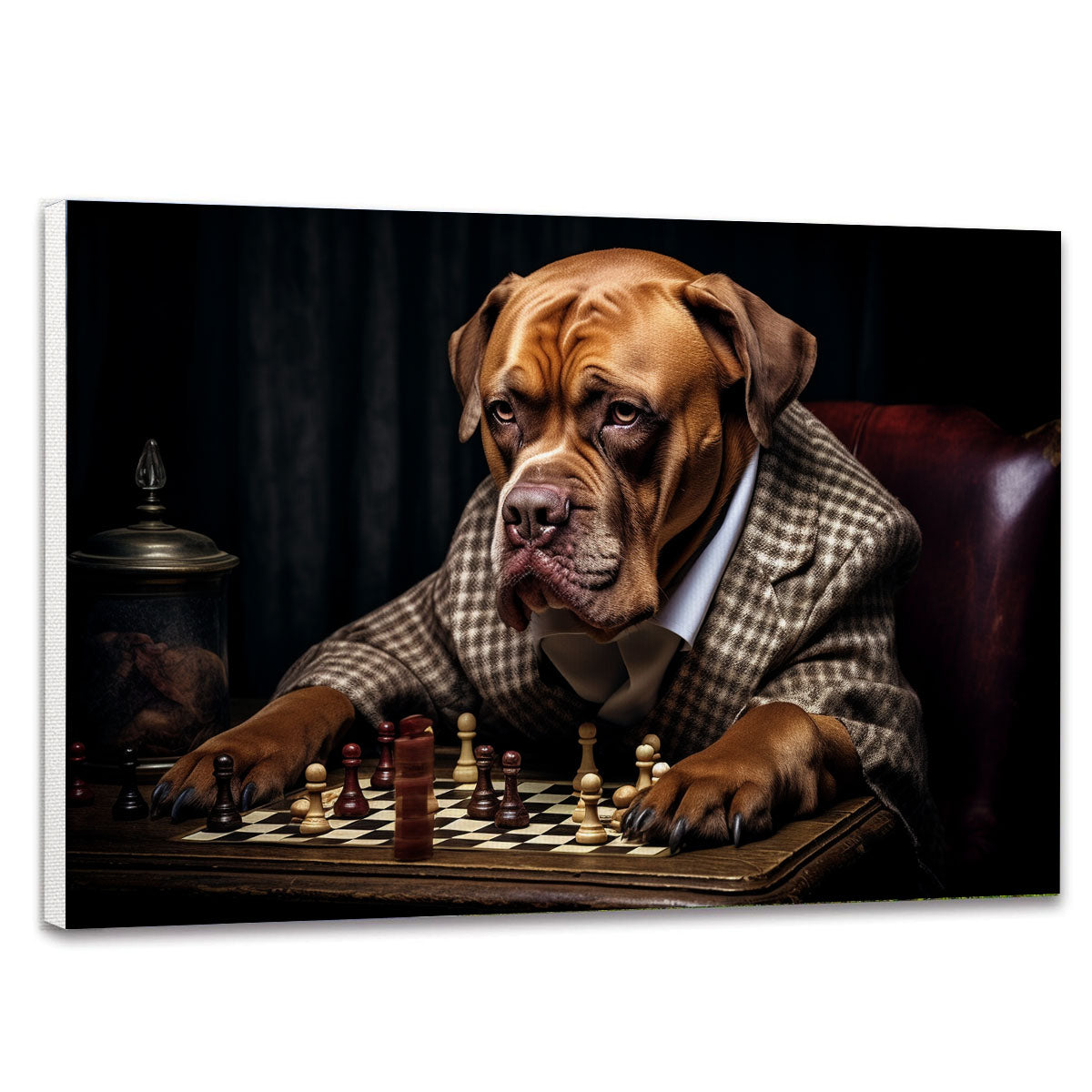 Poster 12x8in Wall Art - Dog Playing Chess Poster - English Cocker ...