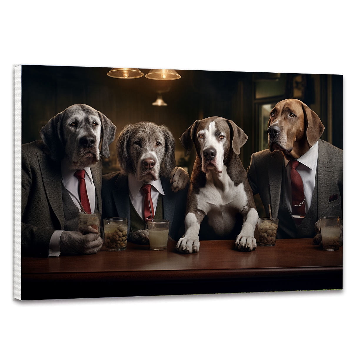 Poster 12x8in Wall Art - Dogs Playing Poker Poster - Plott Hound Dog ...