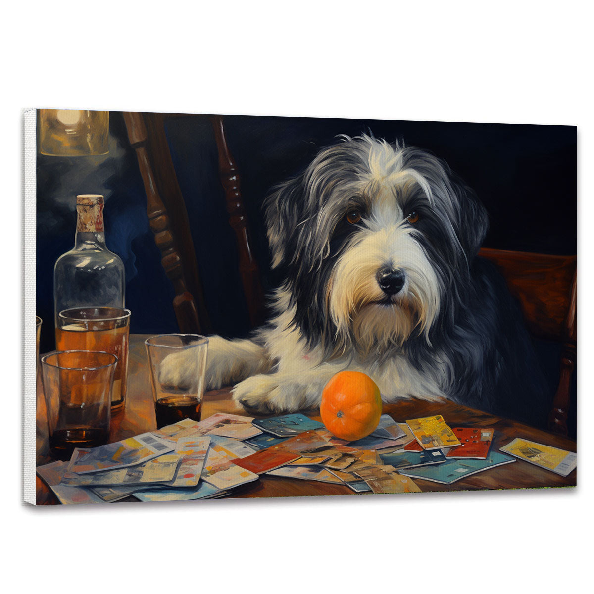 Poster 12x8in Wall Art - Dogs Playing Poker Poster - Polish Lowland ...