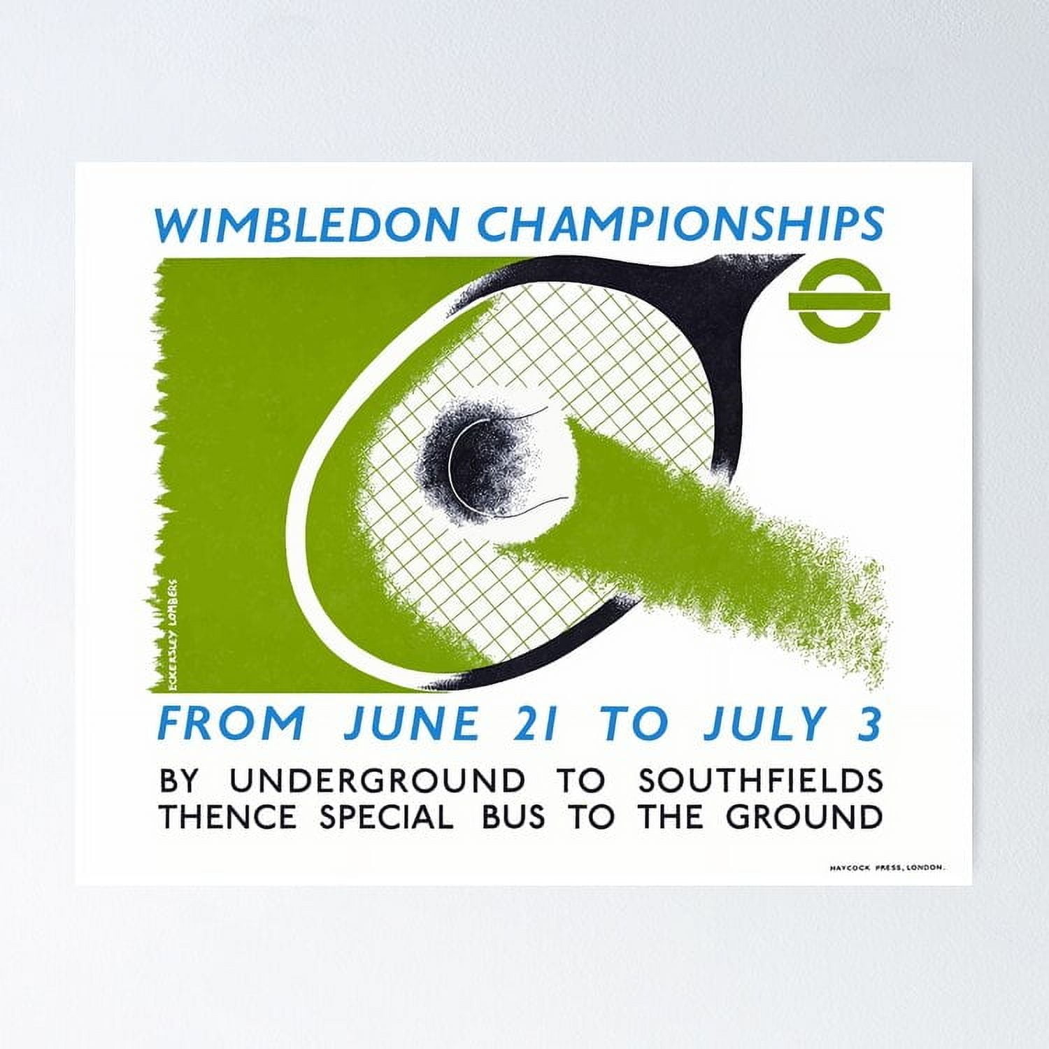 Poster 1937 Wimbledon Championships Advertising - Unframed Poster ...