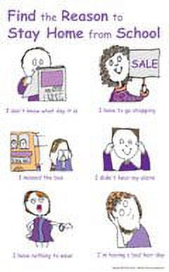 Poster #5 School Attendance, Punctuality Poster - Walmart.com