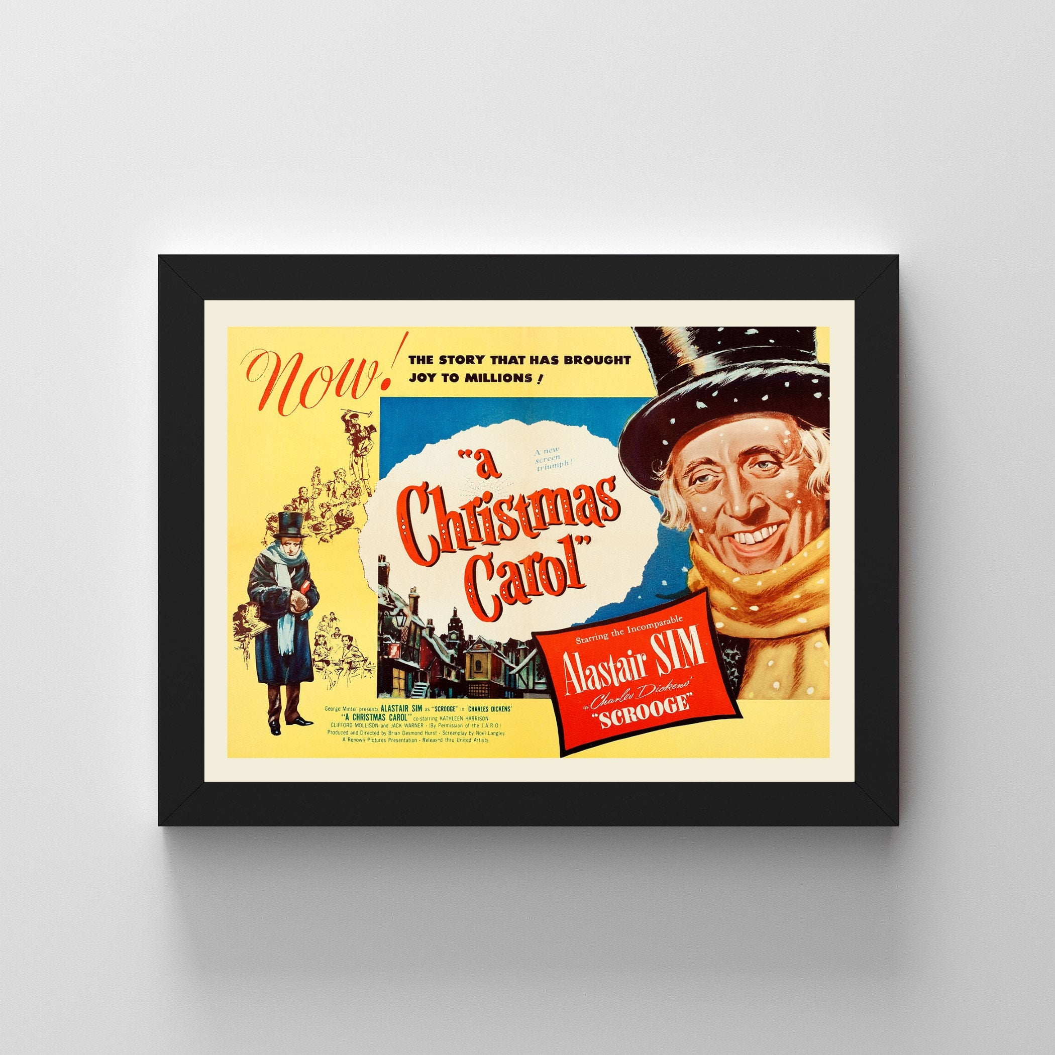 POSTER A Christmas Carol Alastair Sim Film / Movie Poster -UNFRAMED ...