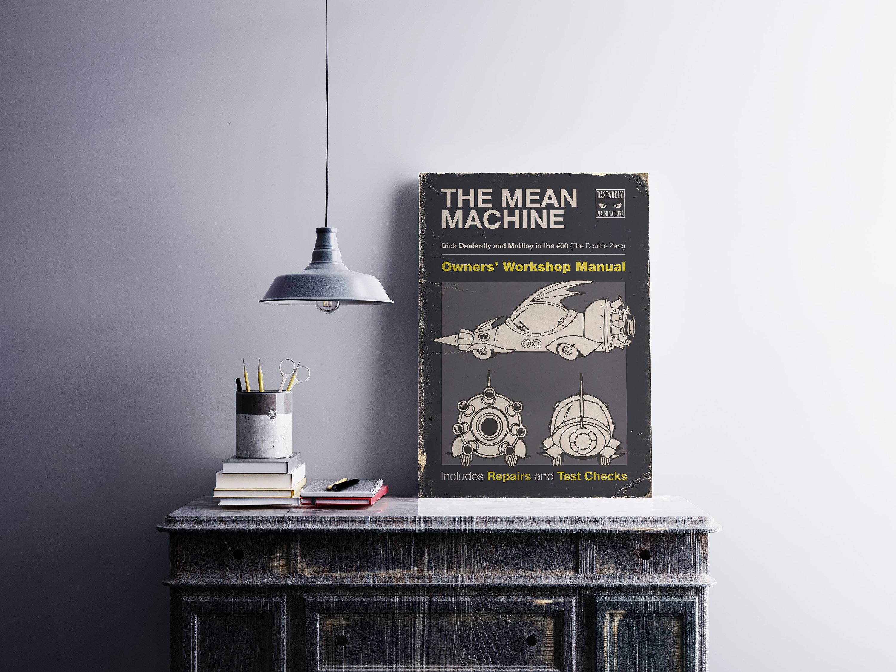 Poster A Dastardly & Wacky Races Inspired Mean Machine Haynes Style ...