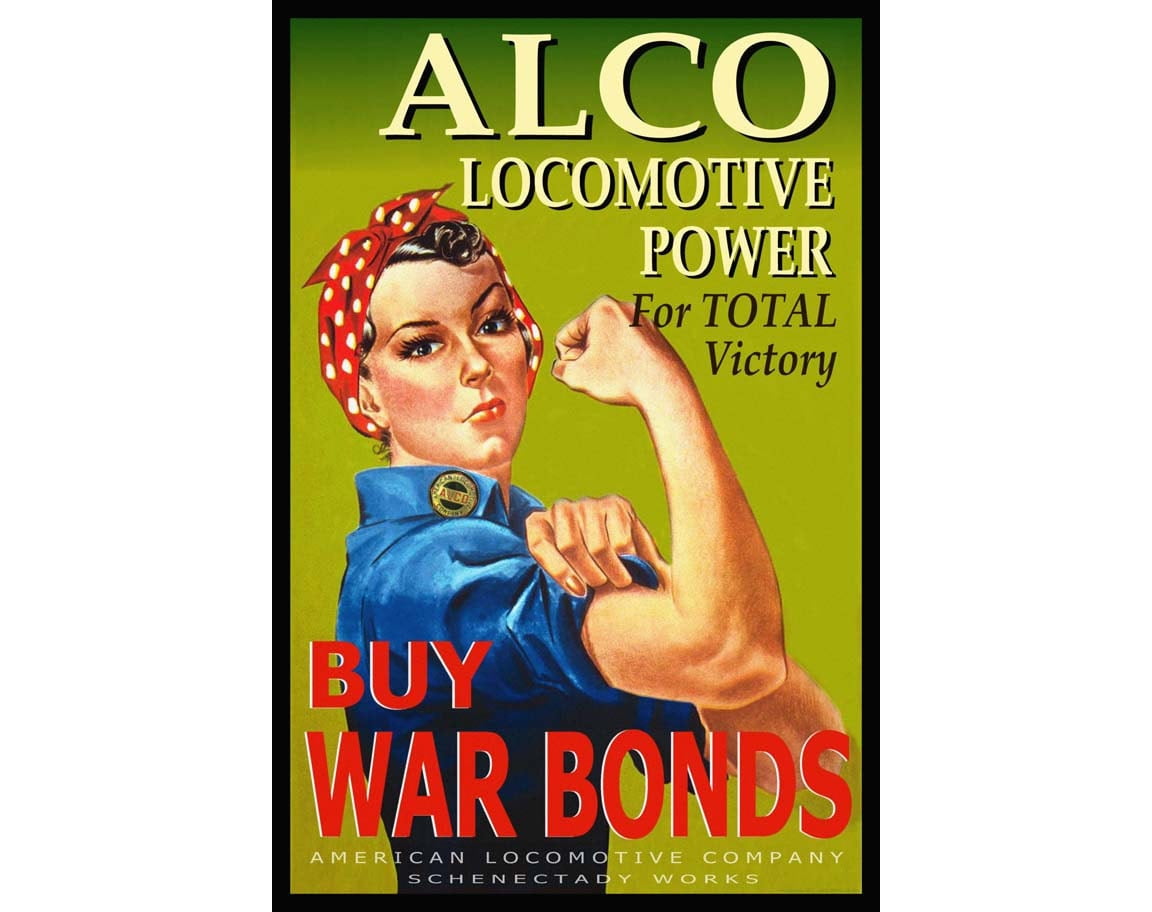 POSTER ALCO American Locomotive Company War Bonds New Poster World War ...