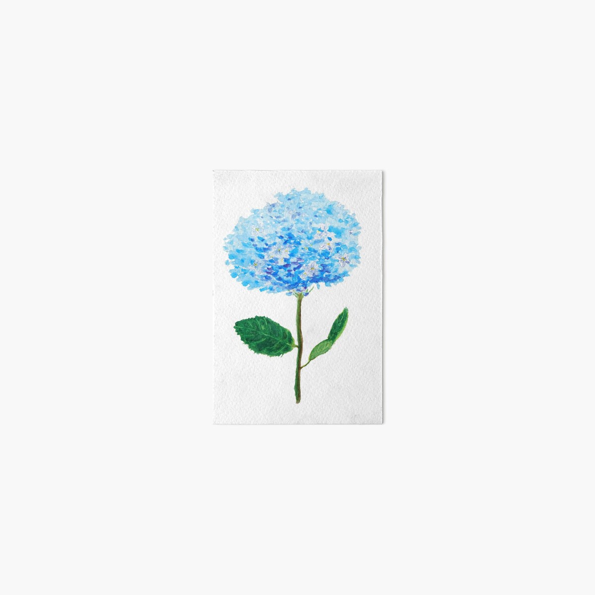 Poster Abstract Blue Hydrangea Watercolor Poster No Framed, 8x12 ...