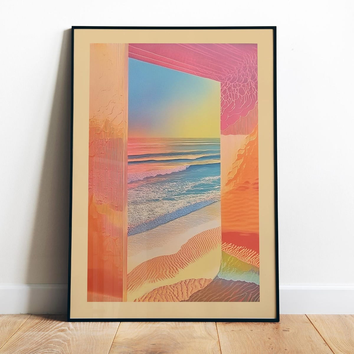 Poster Abstract Door Retro Print Summer Printable Wall Art Blush Pink ...