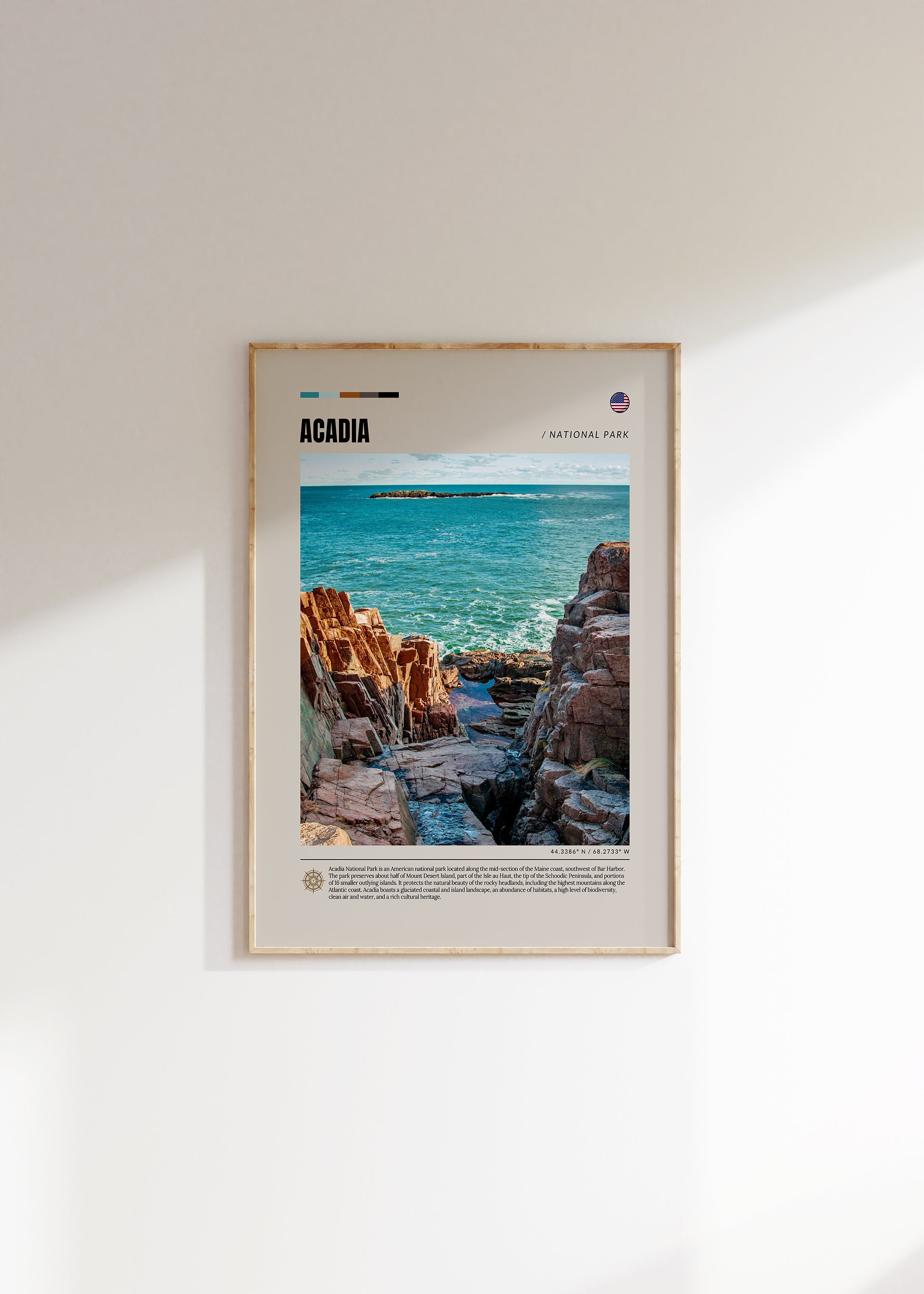 Poster Acadia National Park Poster , Acadia National Park Print, Acadia ...