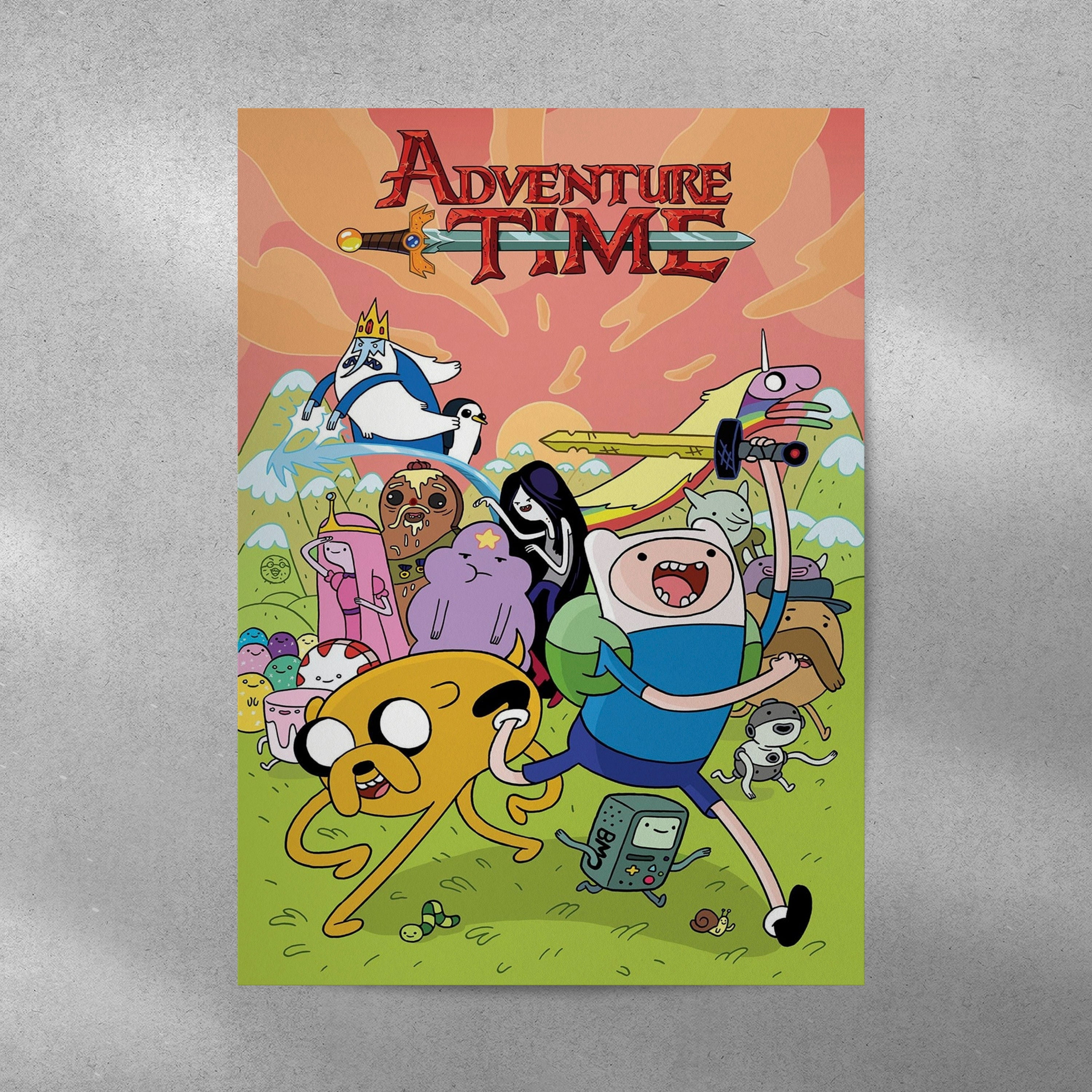 Poster Adventure Time Poster / TV Show Poster / Vintage Poster / Retro ...