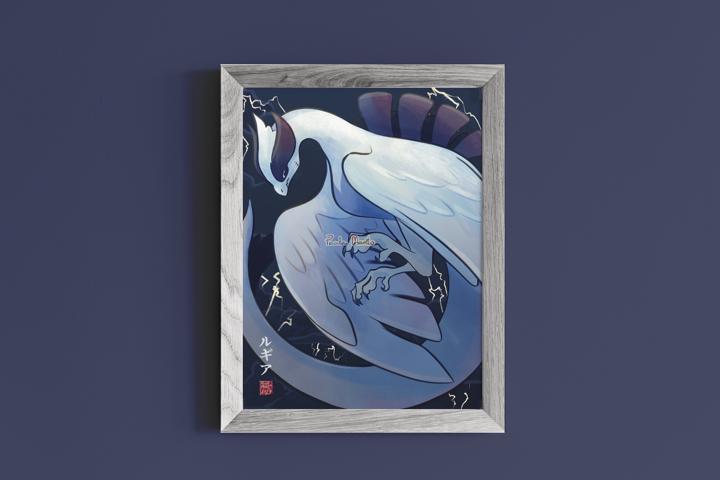 POSTER Aeroblast Lugia Pokemon Print | Poster | Articuno | Zapdos ...