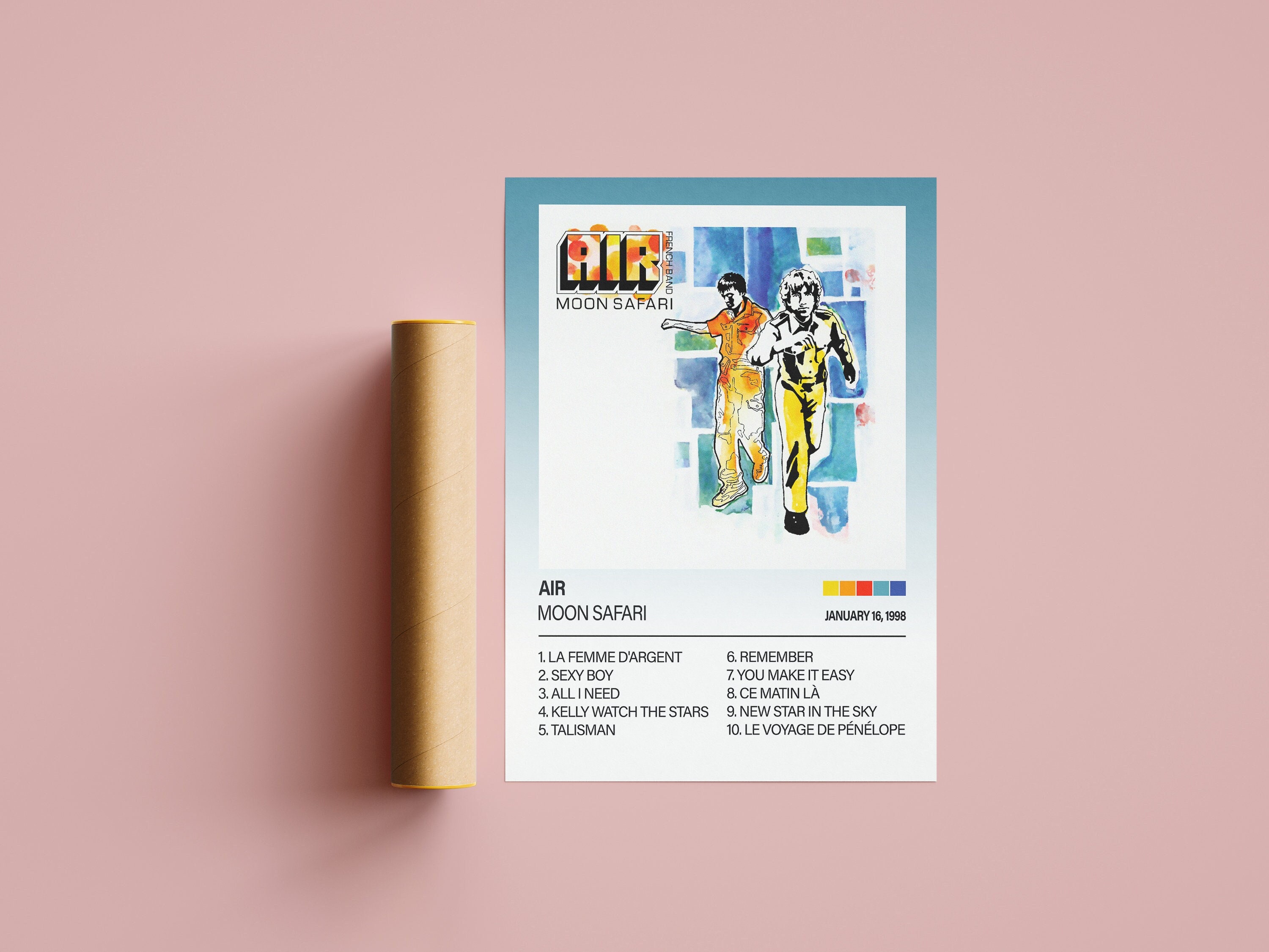 Poster Air moon safari album, Air - moon safari Poster , Air Print, Air ...