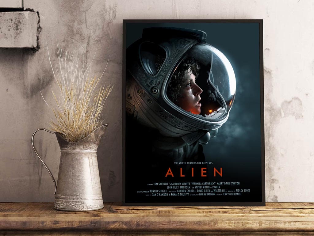 Poster Alien Poster / Alien Art Print / Movie Poster / Alien horror ...