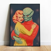 retro alien art
