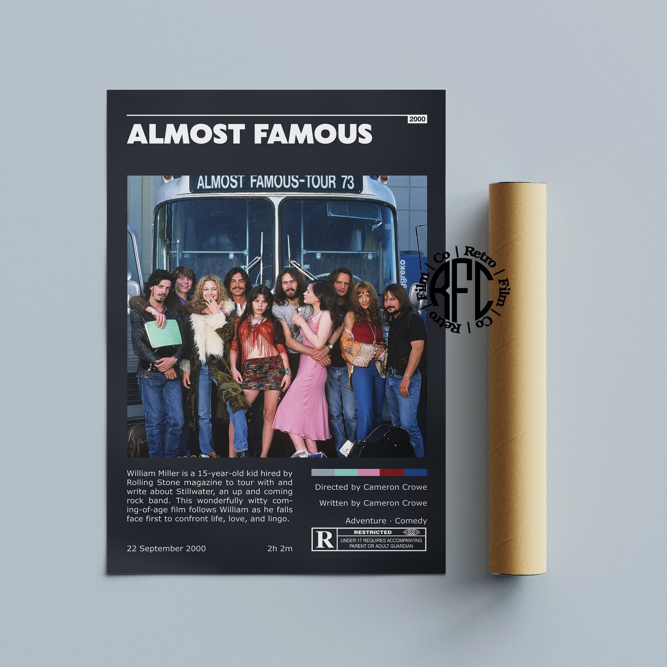 Poster Almost Famous Retro Vintage Poster | Minimalist Movie Poster ...