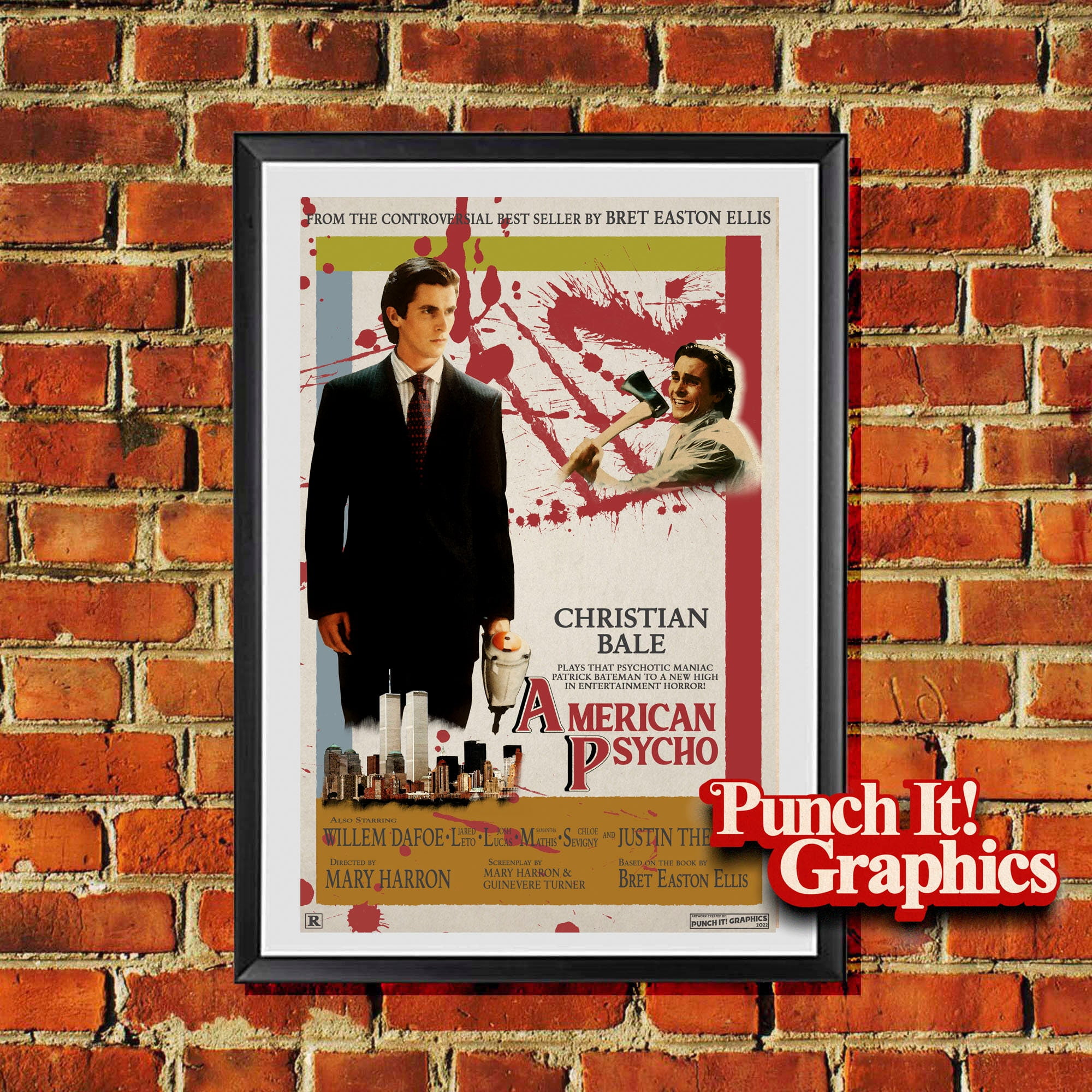 Poster American Psycho Patrick Bateman Bret Easton Ellis Alternative ...