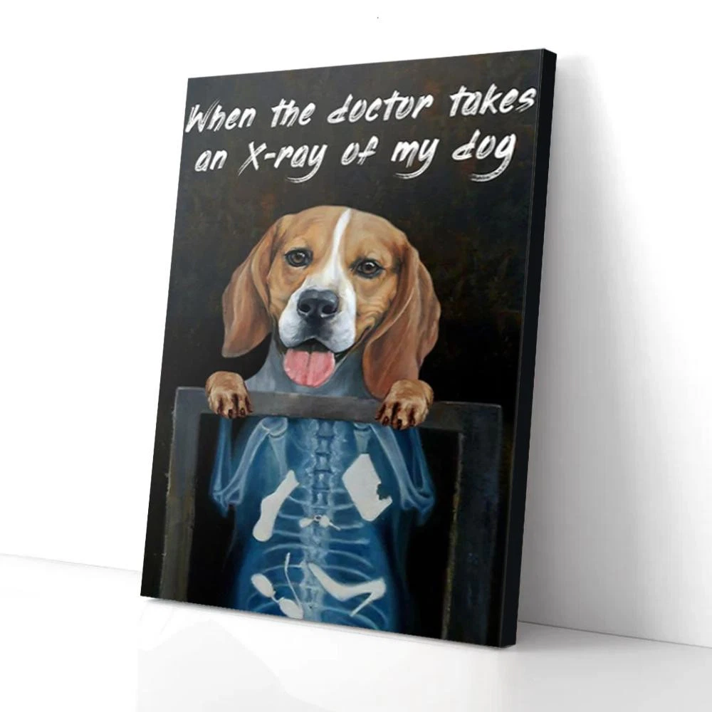 Poster An X-Ray Ofog Beagle- UNFRAMED Poster Prints, Wall Art For Home ...