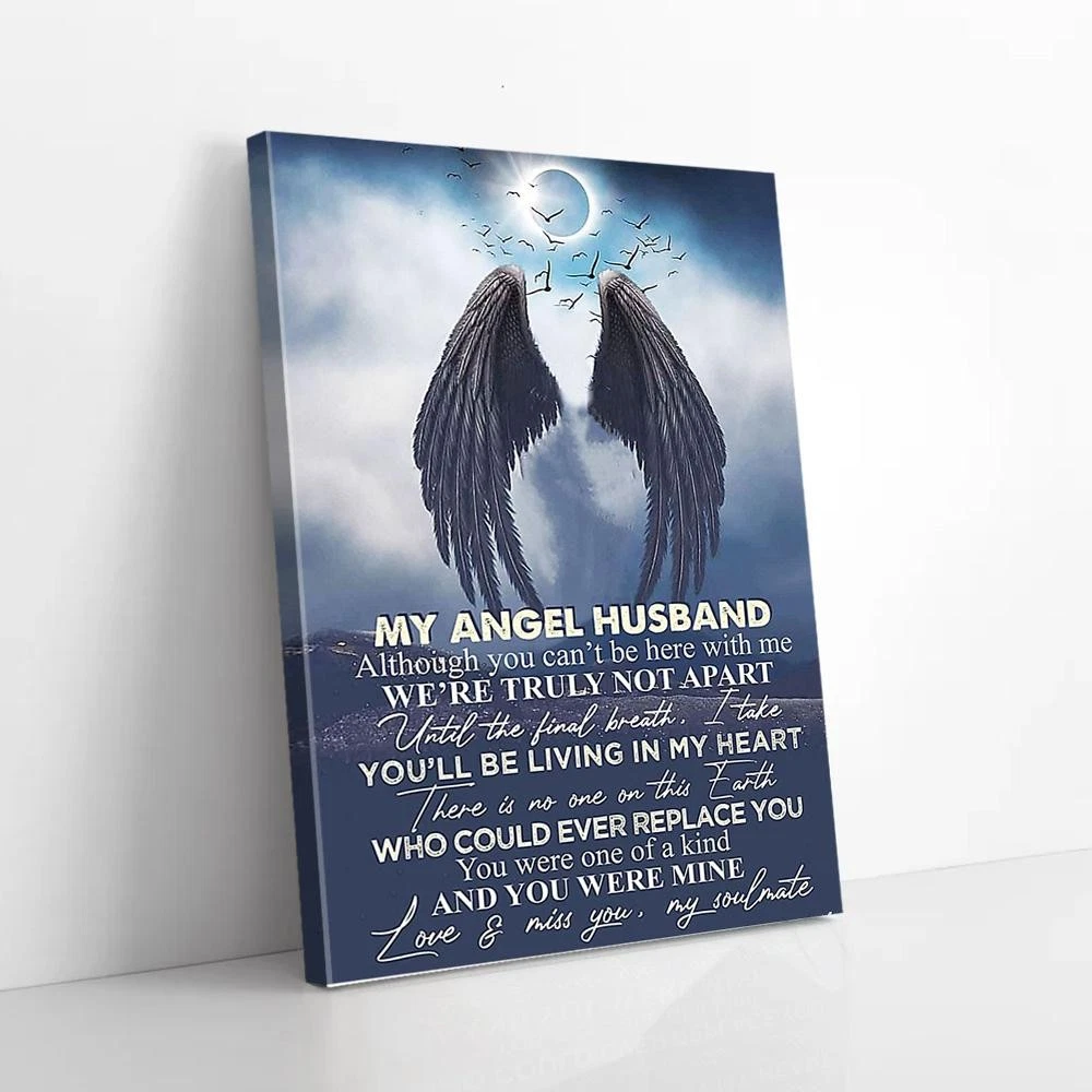 Poster My Angel Husband Wings Heaven - UNFRAMED Poster Prints, Wall Art ...