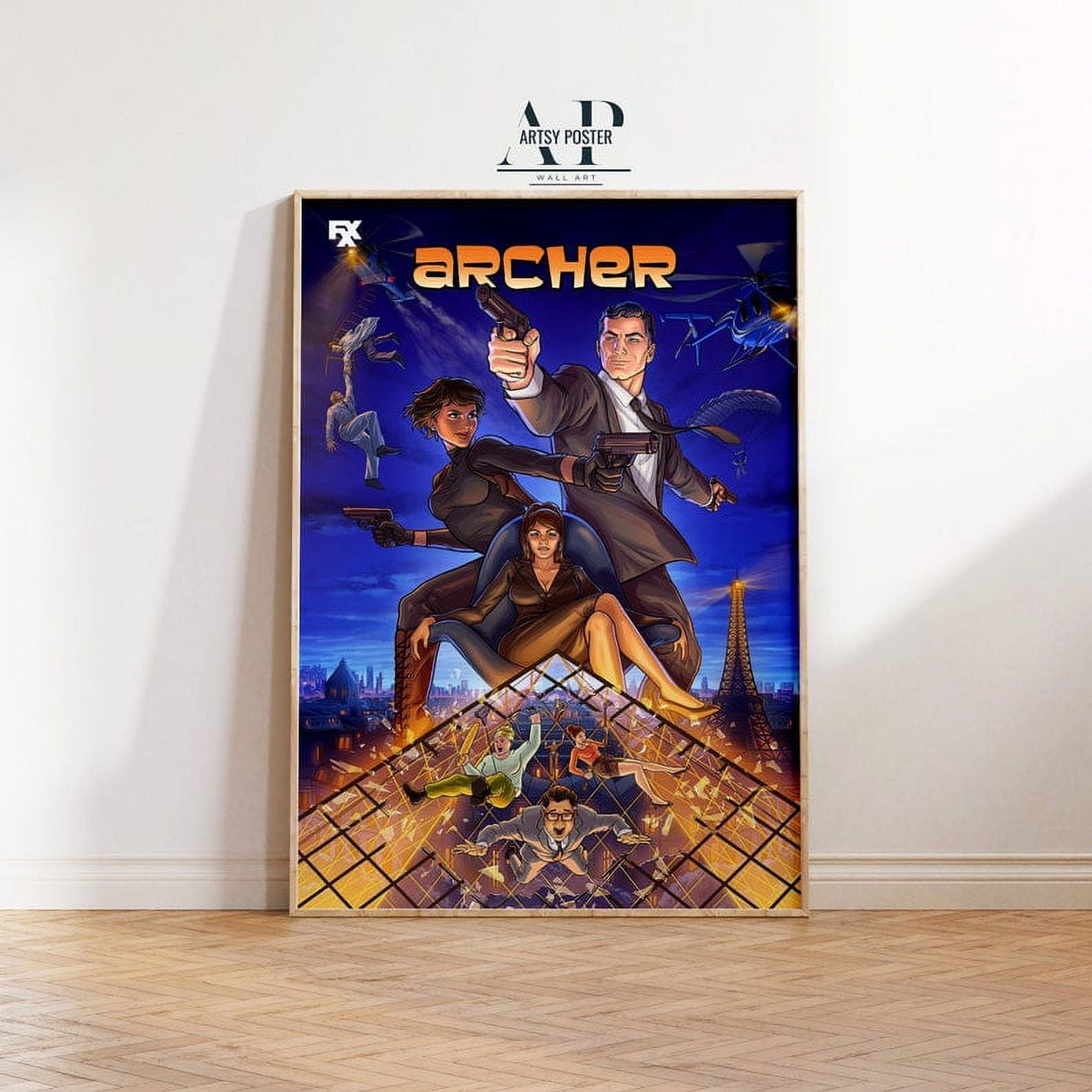POSTER Archer Tv Series Poster, Animated Sitcom, Home Wall Decor, Fine ...
