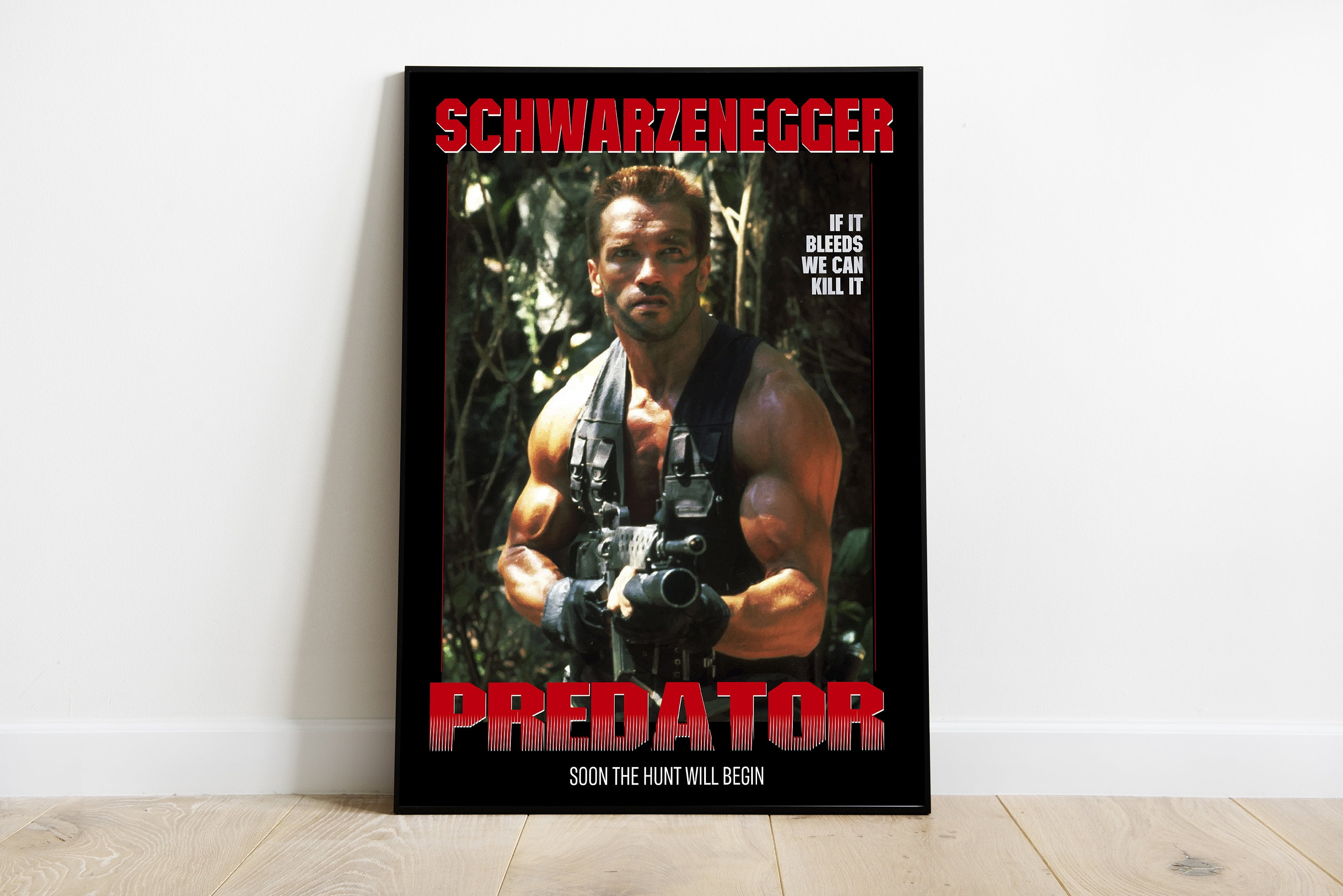 POSTER Arnold Schwarzeneggers Predator Inspired Vector Movie Poster ...