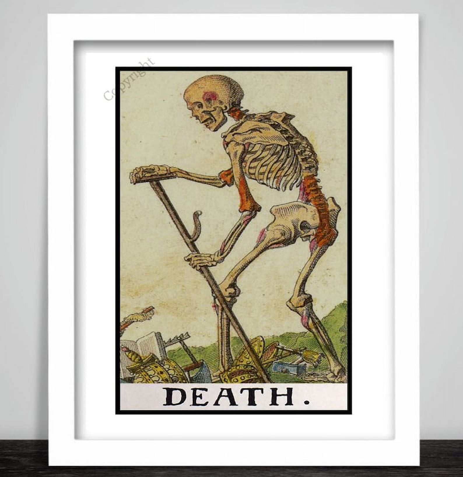 Poster Art Print Tarot Card Death XIII. Magic Occult Skeleton Divine. A ...
