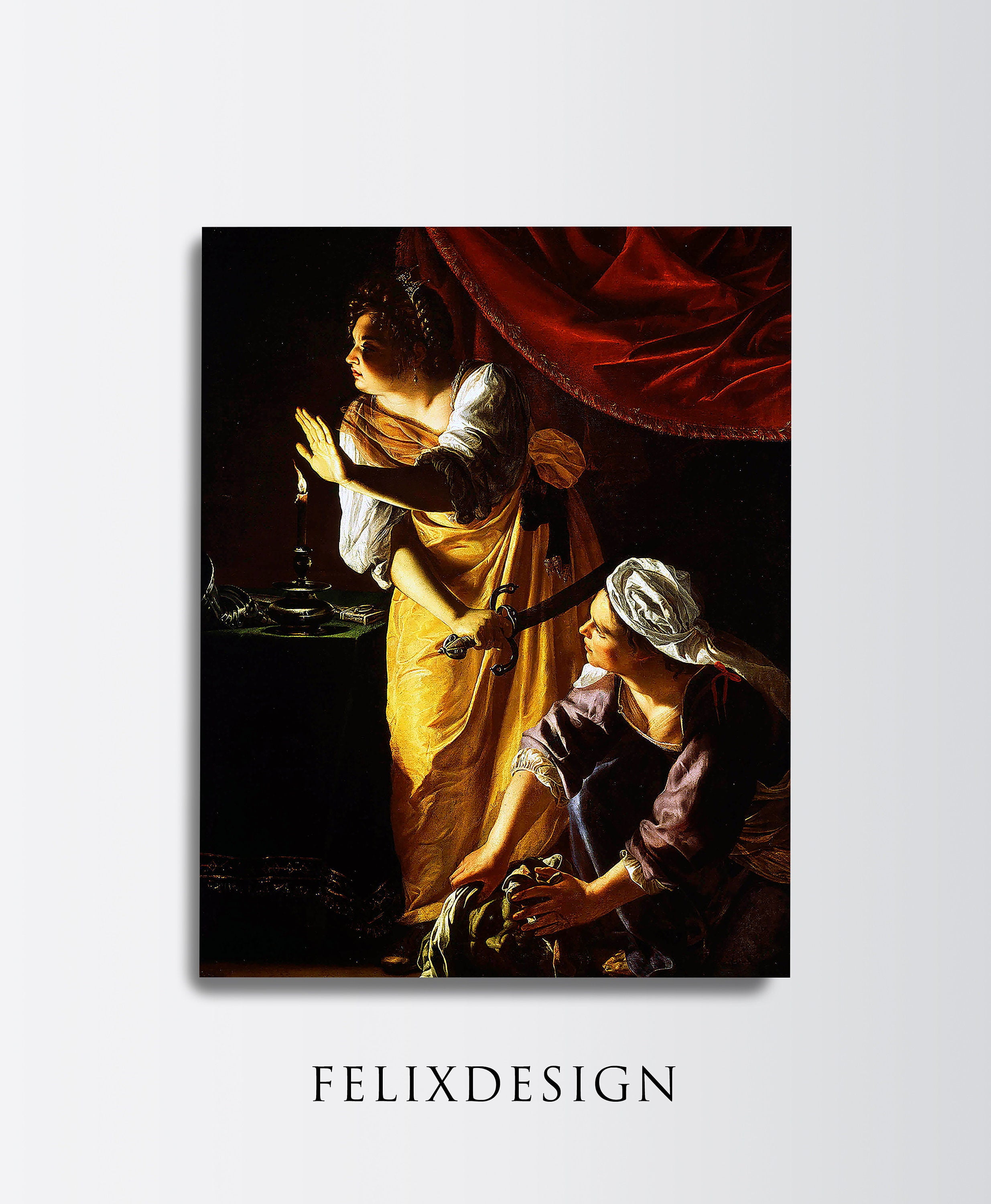 Poster Artemisia Gentileschi - Judith and Her Maidservant (1625 ...