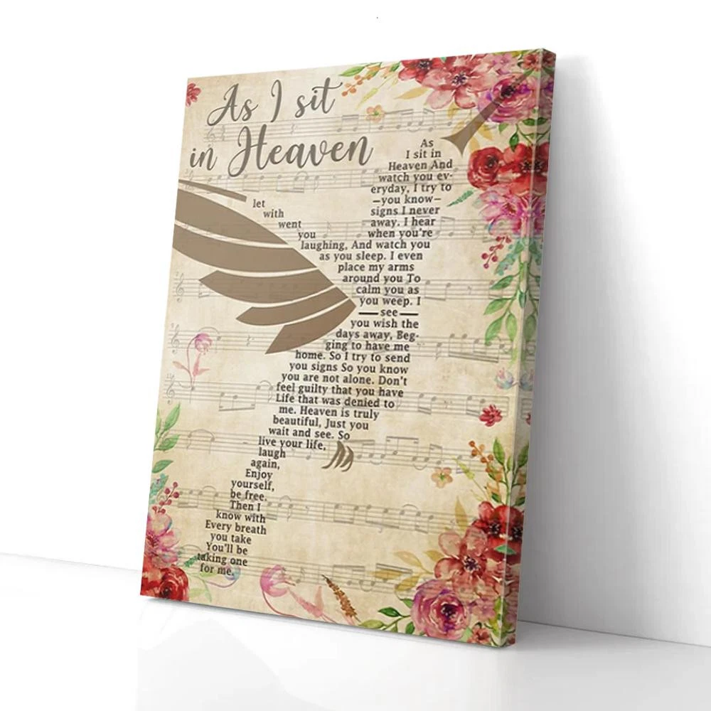 Poster As I Sit In Heaven Love In Heaven Bird- UNFRAMED Poster Prints ...