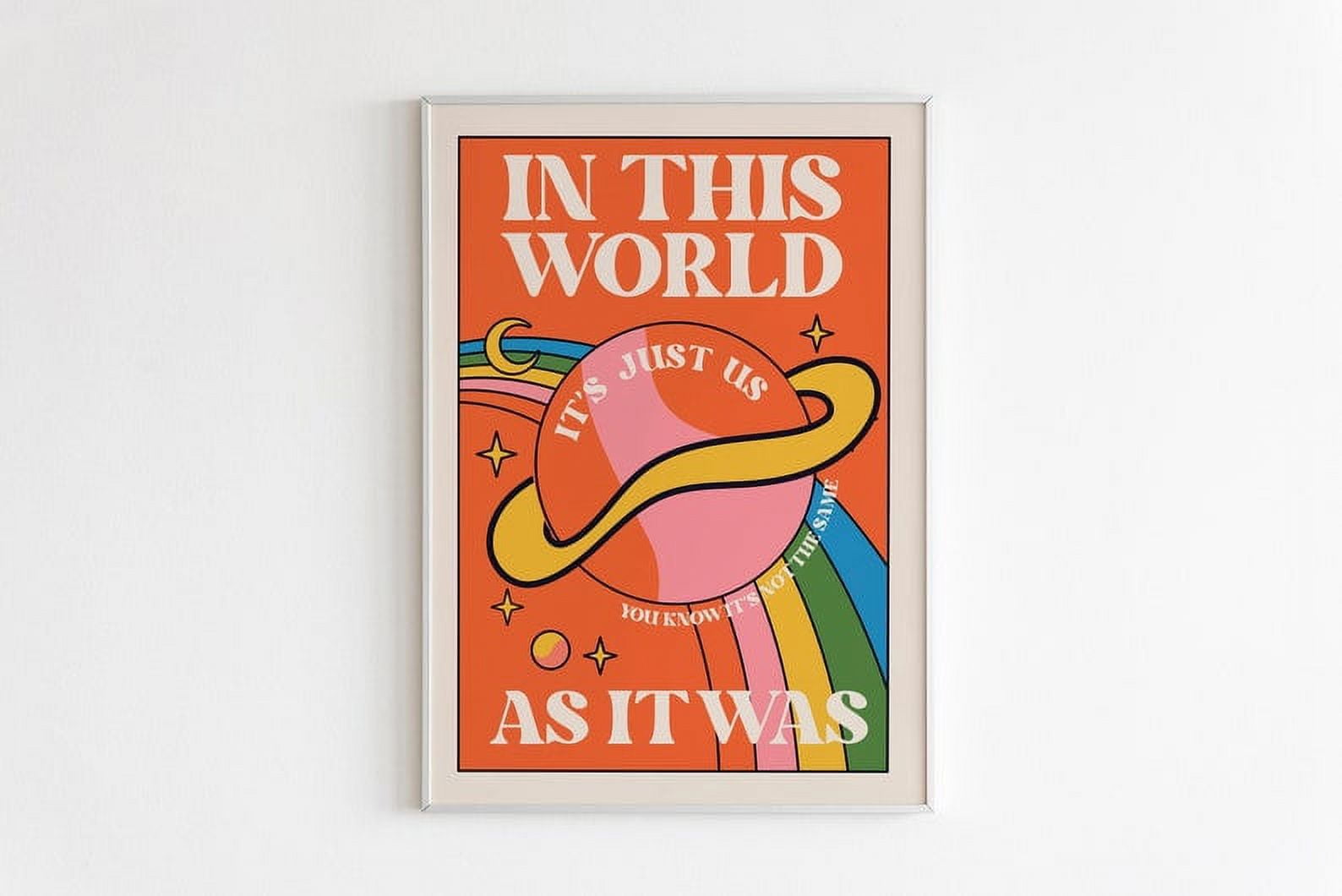 Poster As It Was, Harry Styles, Lyric Print, One Direction, Harry's ...