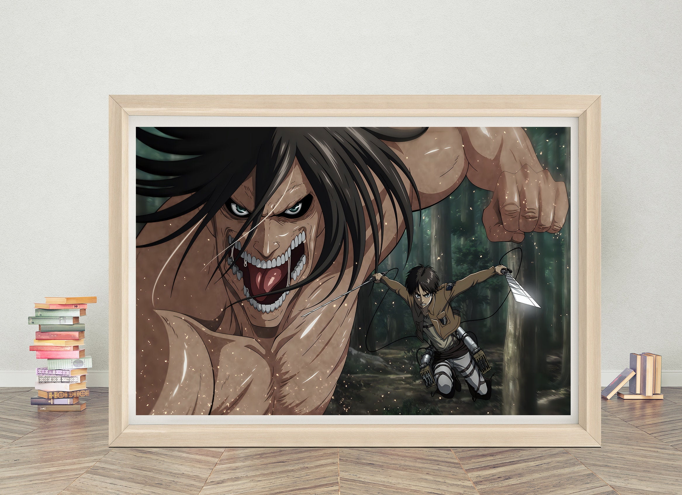Poster Attack On Titan Anime Movie Poster Wall Art | Shingeki no Kyojin ...